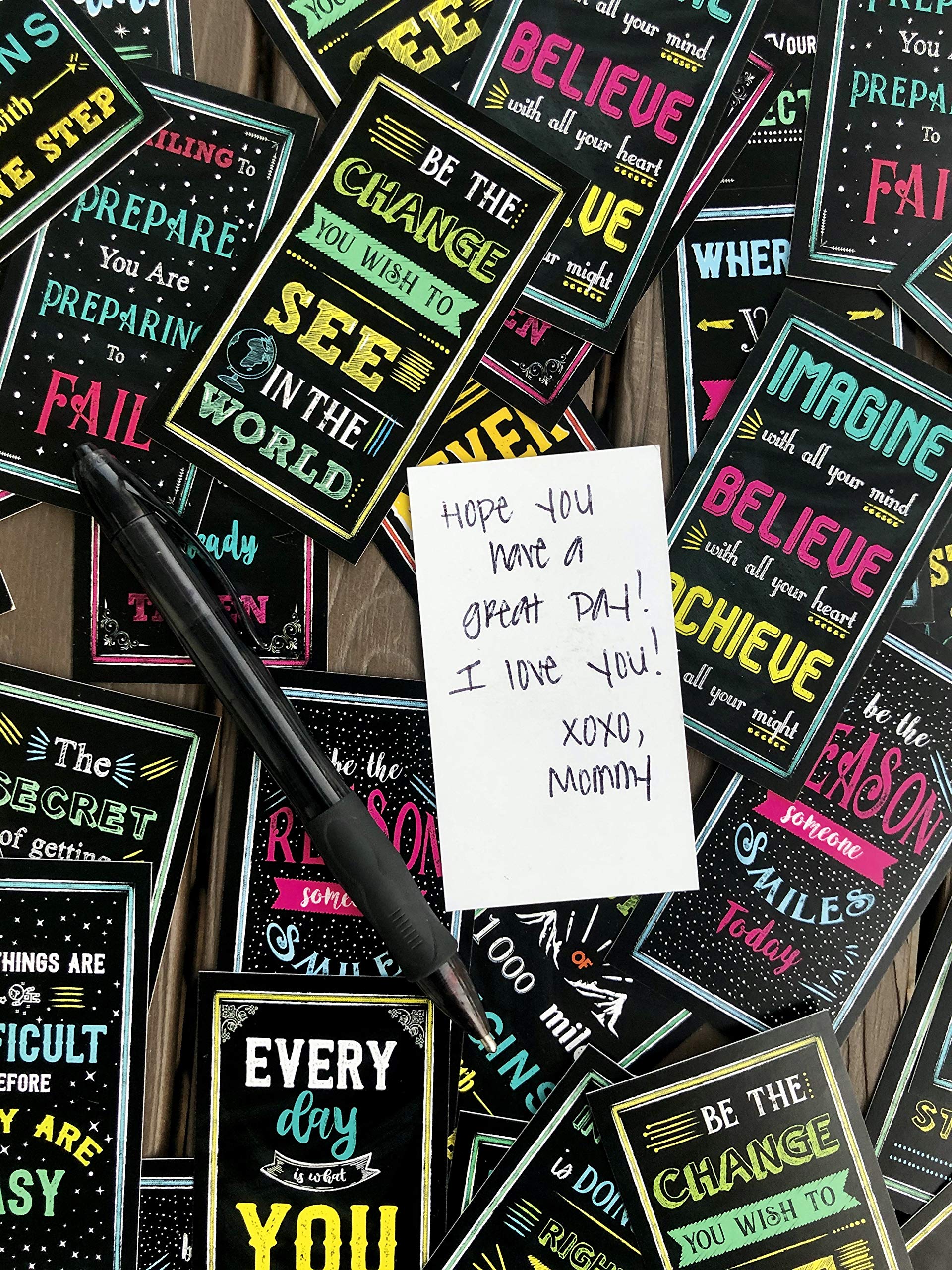 Motivational Quote Cards | Business Card Size | Set of 40 Notecards for ...