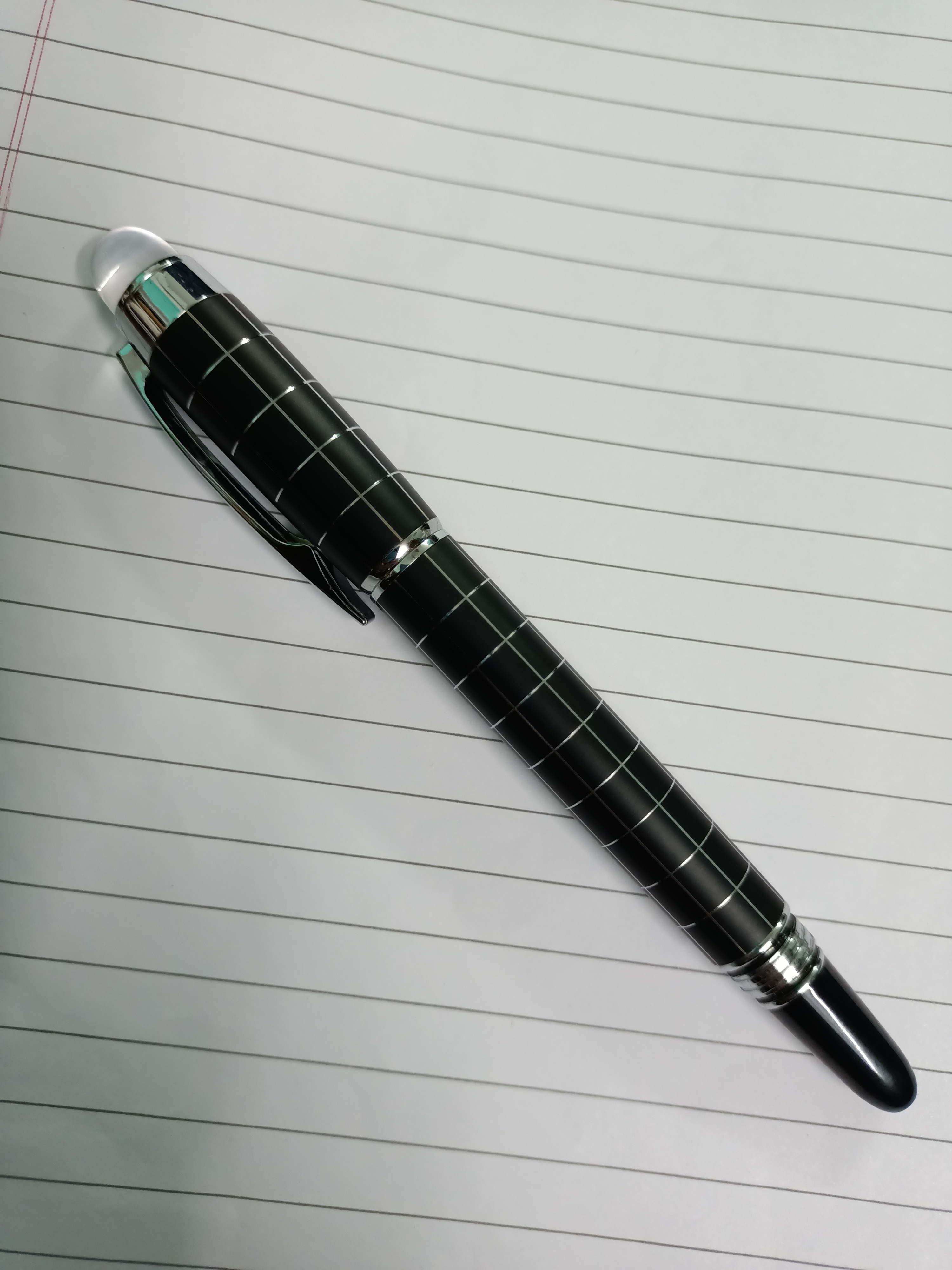 Abaj 79 Starwalker Cross Line Fountain Pen Silver Trim Checked : Amazon ...