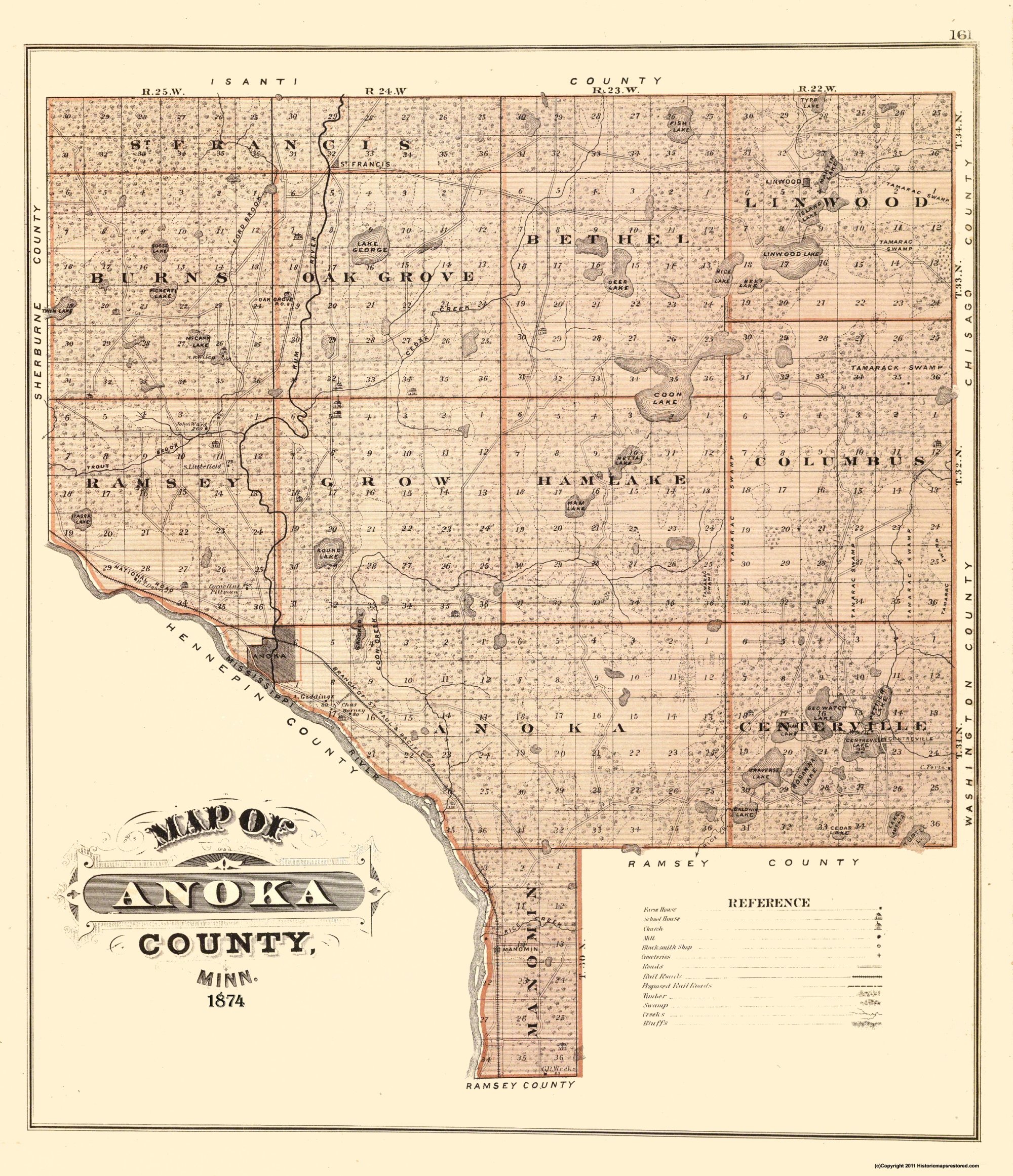 Anoka County Mn Map