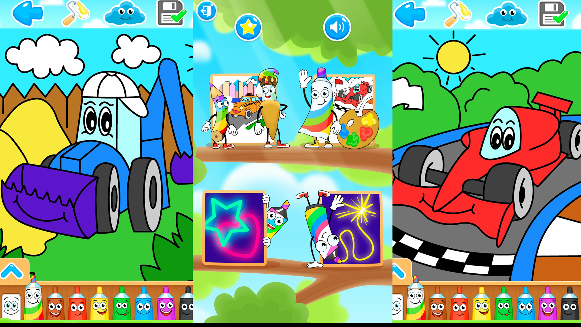 Painting cars for kids - App on Amazon Appstore
