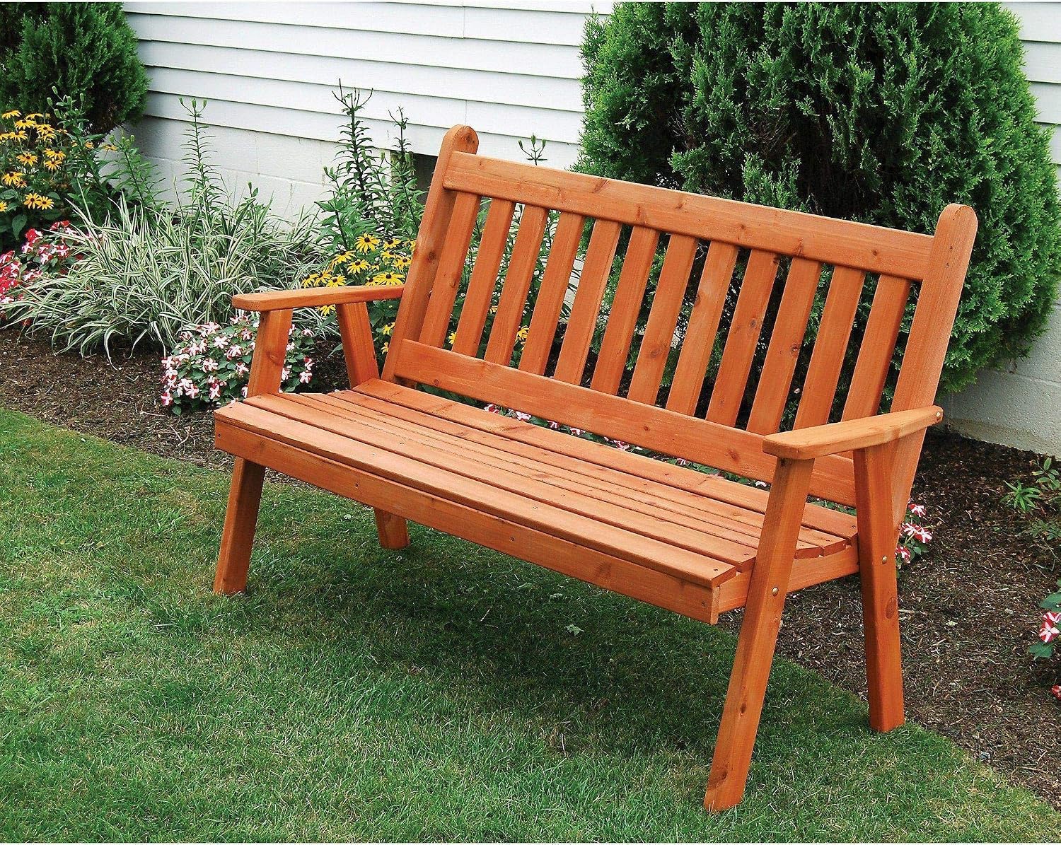 Amazon.com : A&L Furniture Co. Western Red Cedar 6' Traditional English ...