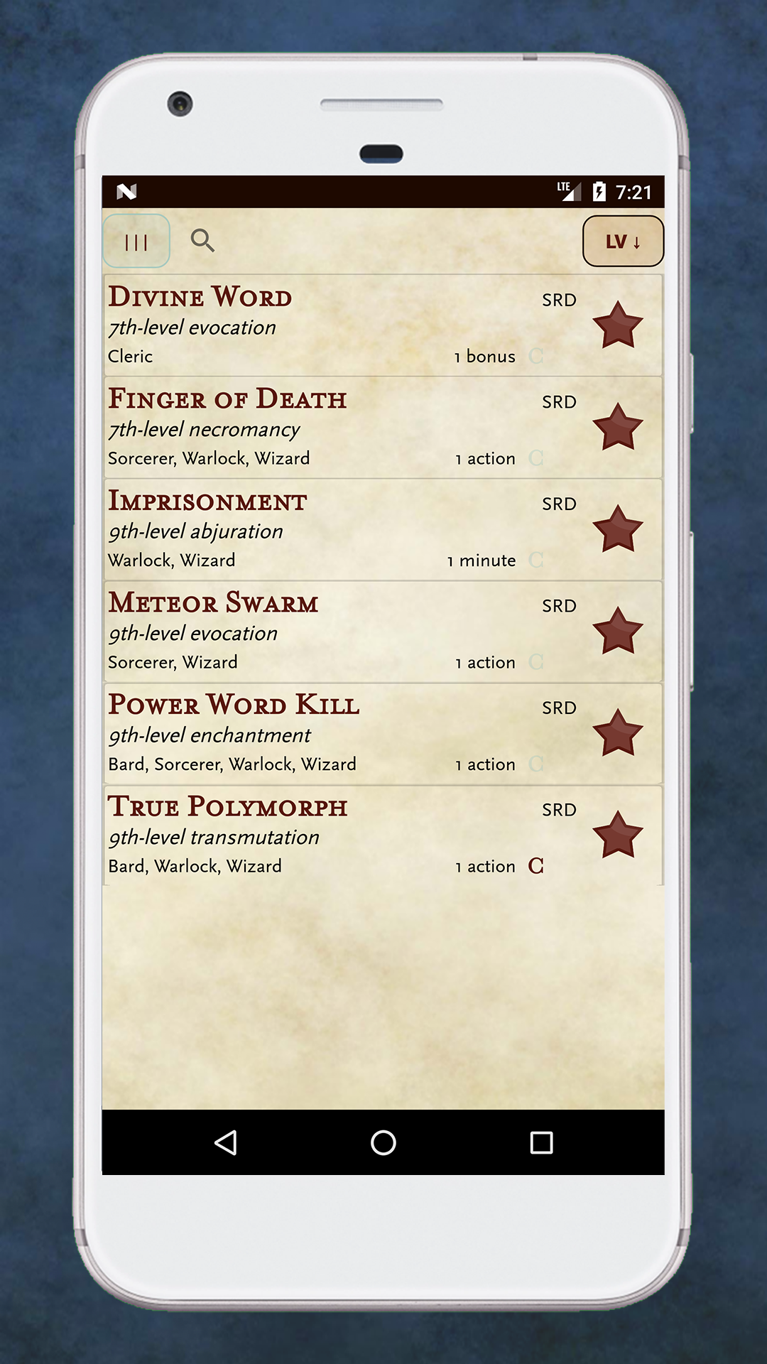 5e Spells - App on Amazon Appstore