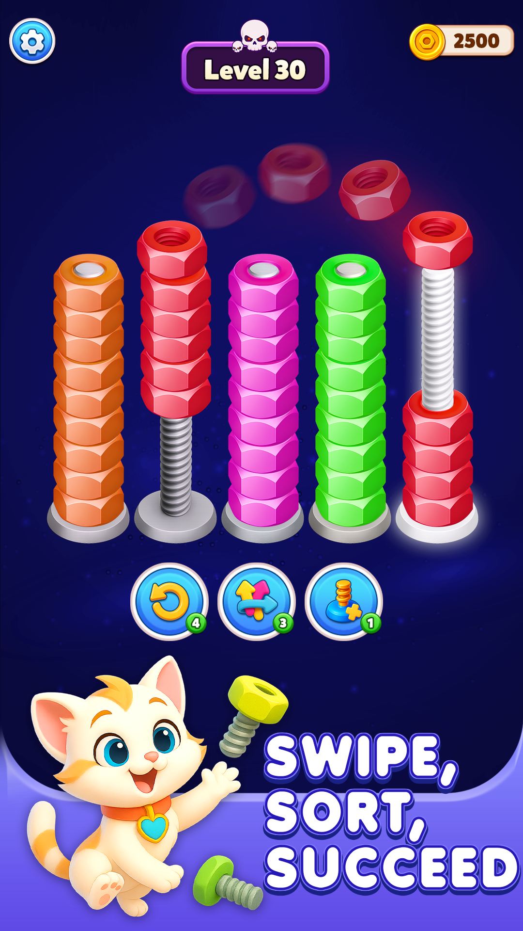 Nut Sort : 3D Color Match - App on Amazon Appstore