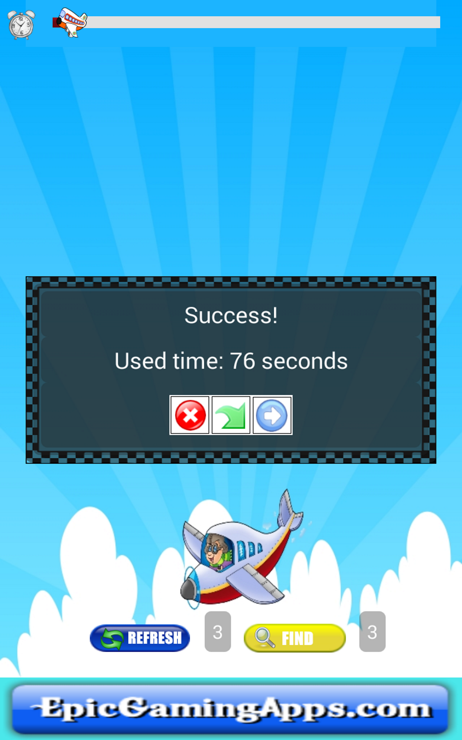 Plane Game: Kids - FREE! - App on Amazon Appstore