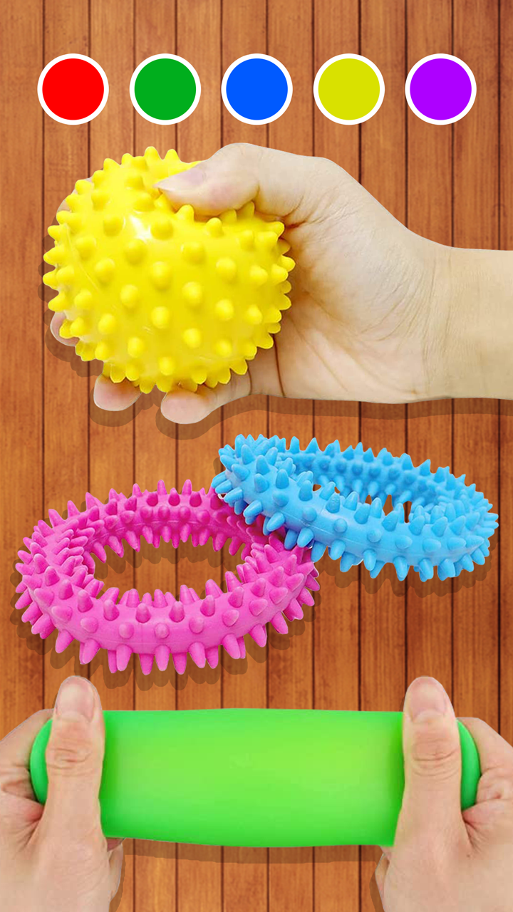 Fidget Toys Pop It Relaxing Sensory Toy Game: ADHD Anxiety Relief ...