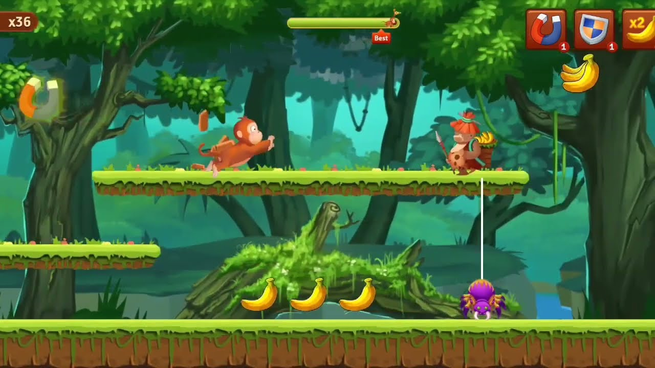 Jungle Sling Monkey Bounce Run Banana Adventure - App on Amazon Appstore