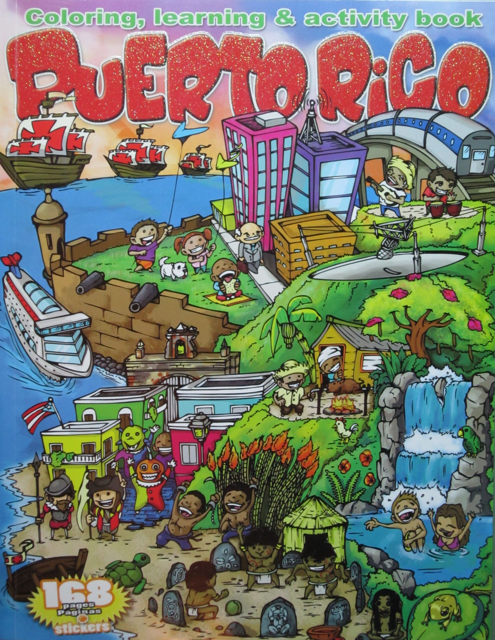 Amazon.com: Children's Coloring, Learning & Activity Book Puerto Rico ...