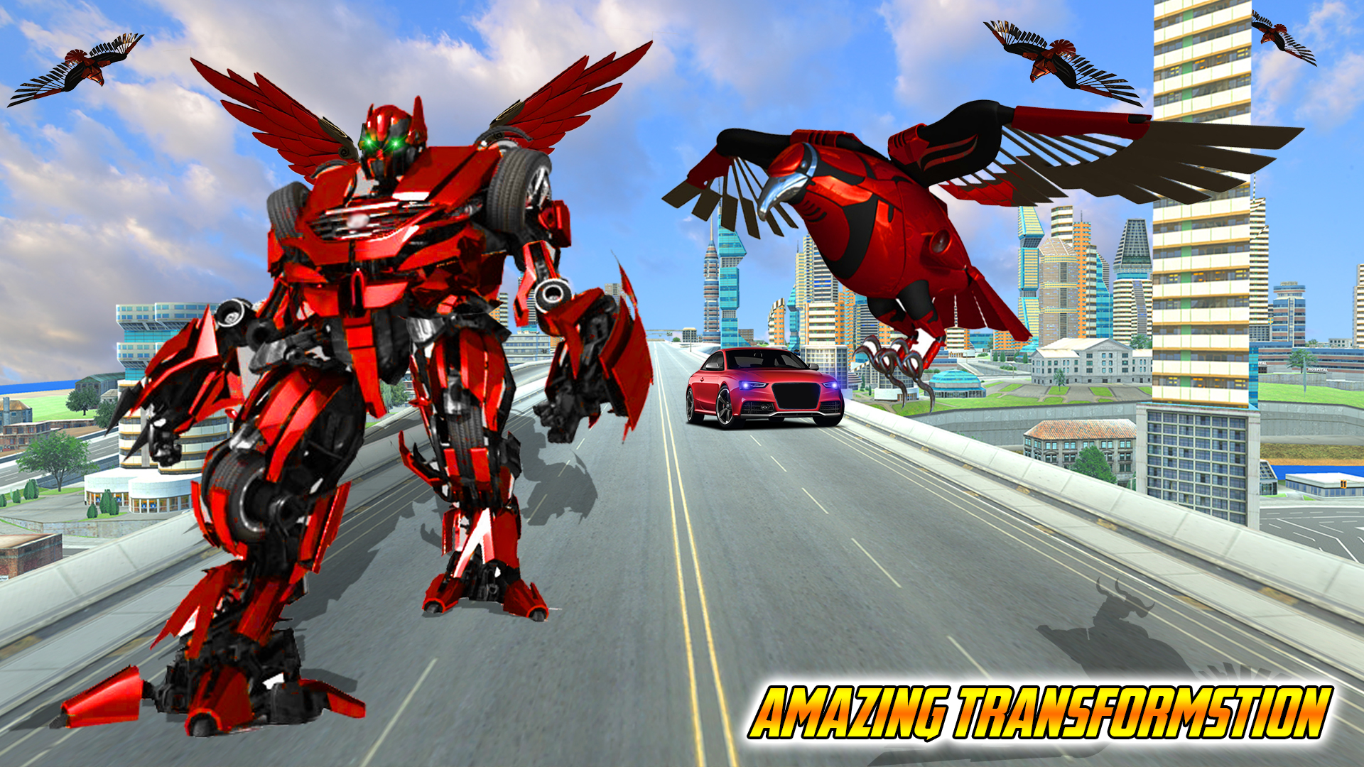 Flying Kite Robot Transform Robot Shooting Game - App on Amazon Appstore