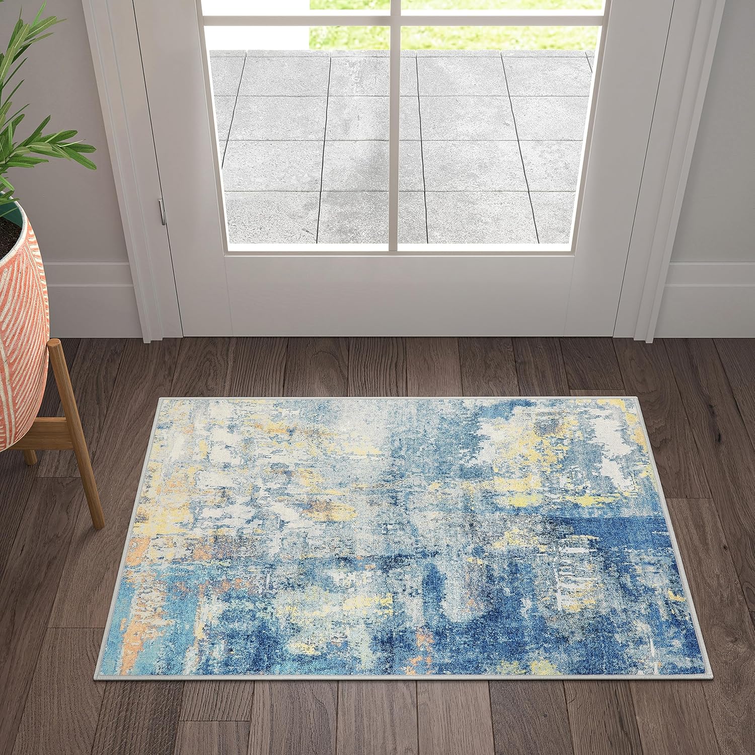 Amazon.com: Anidaroel 2x3 Modern Abstract Small Entryway Rugs, Washable ...