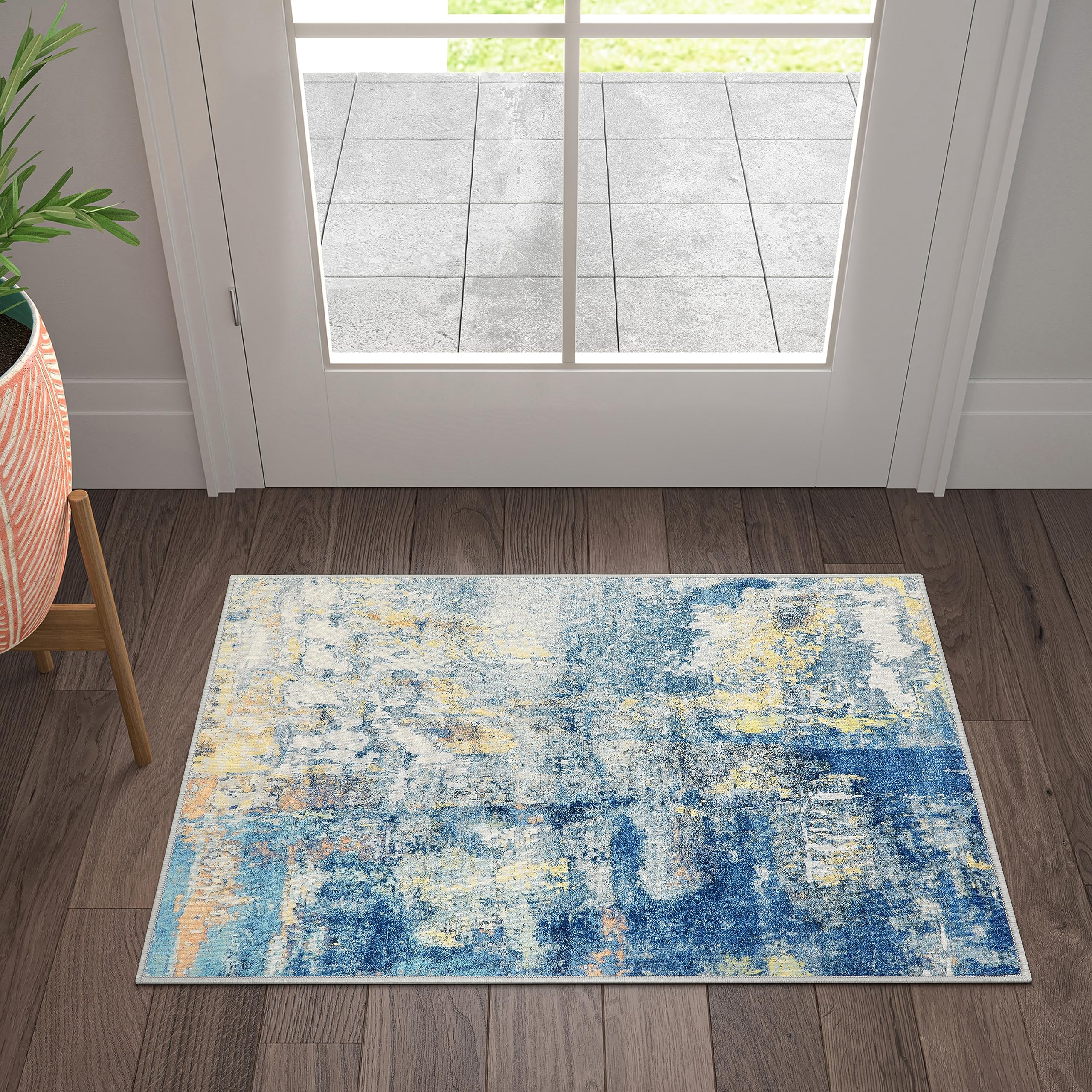 Amazon.com: Anidaroel 2x3 Modern Abstract Small Entryway Rugs, Washable ...