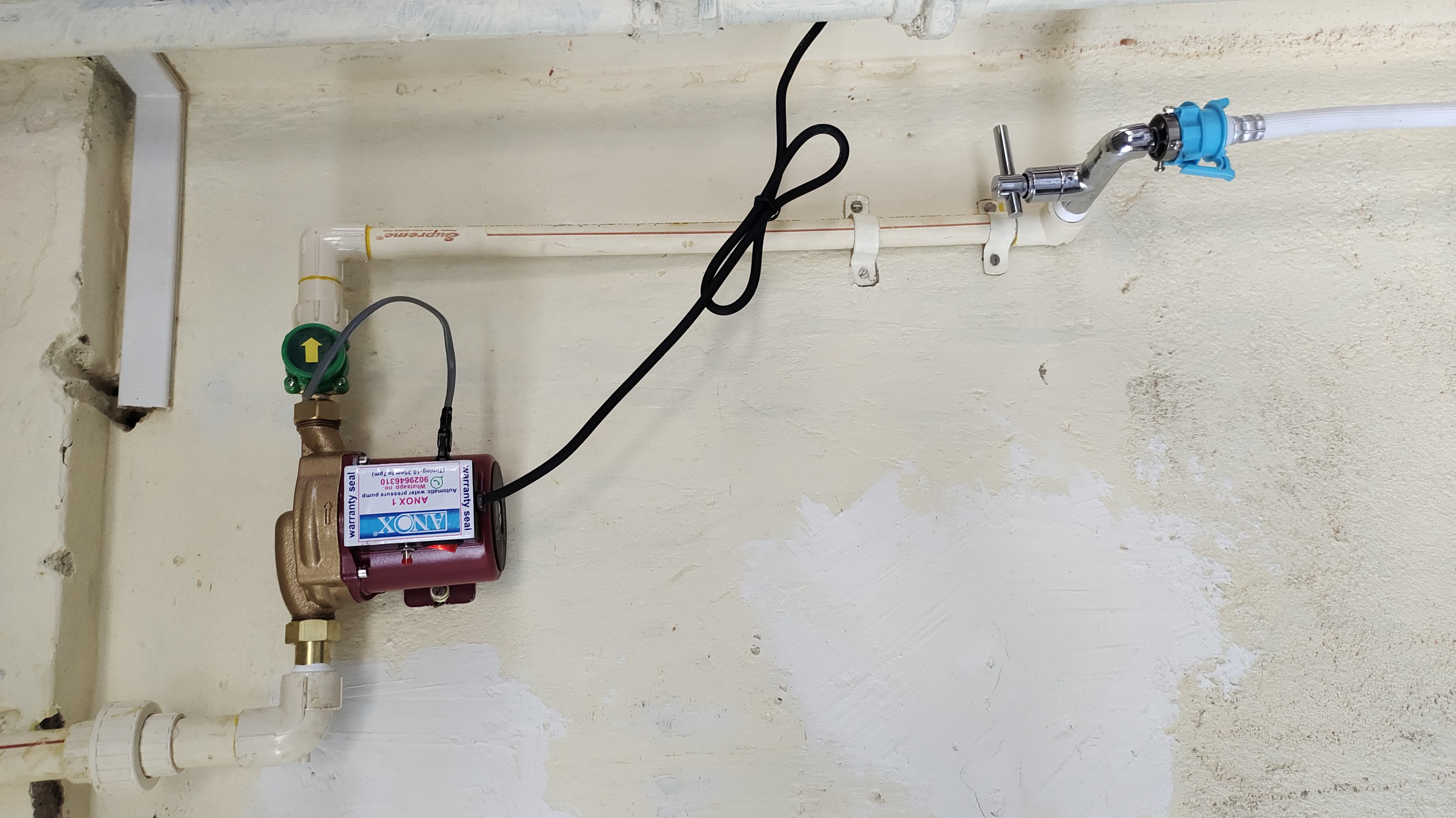 ANOX Force 1 Automatic Water Pressure Pump for Shower,Bathroom,TAPS ETC ...