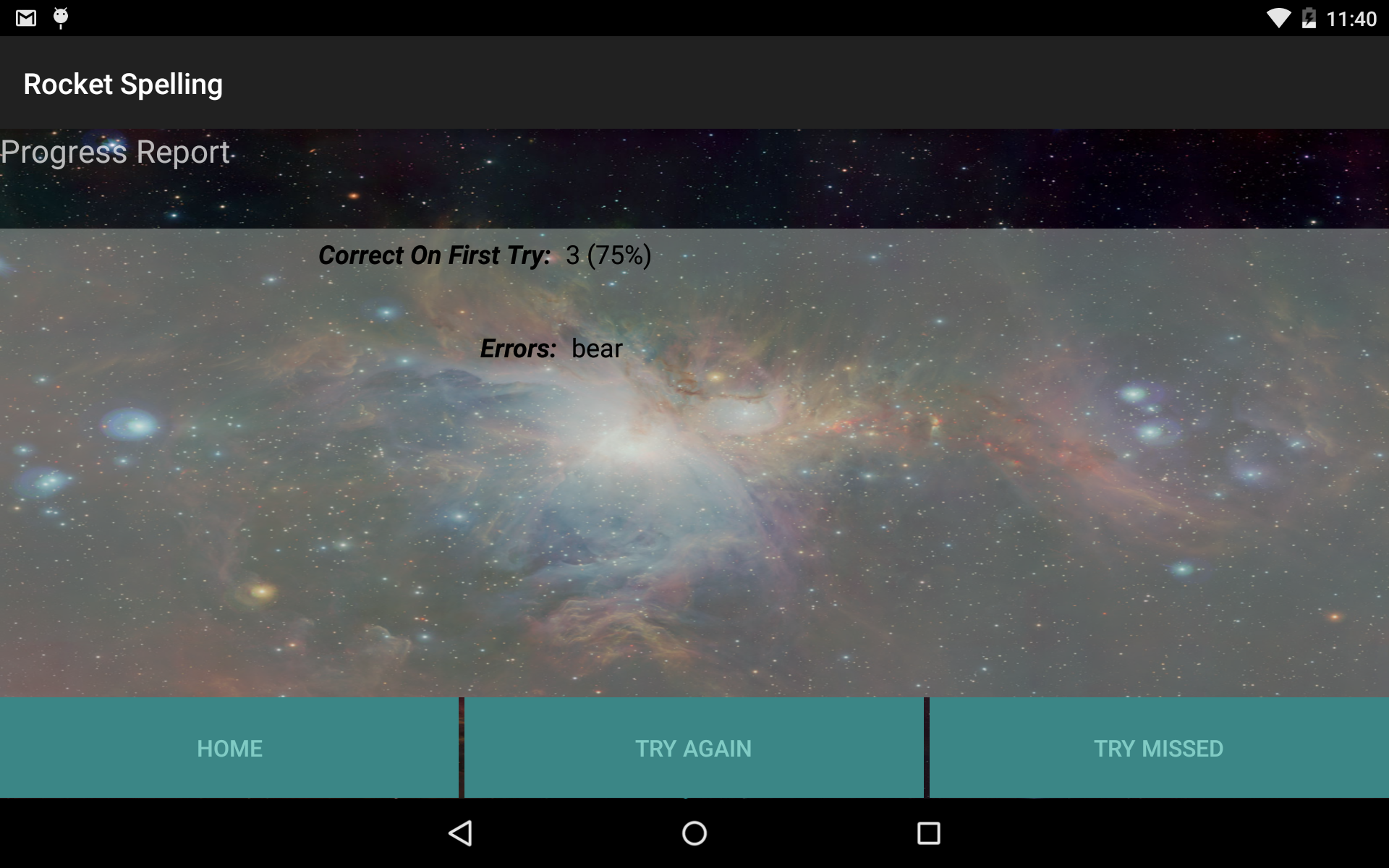 Rocket Spelling - App on Amazon Appstore