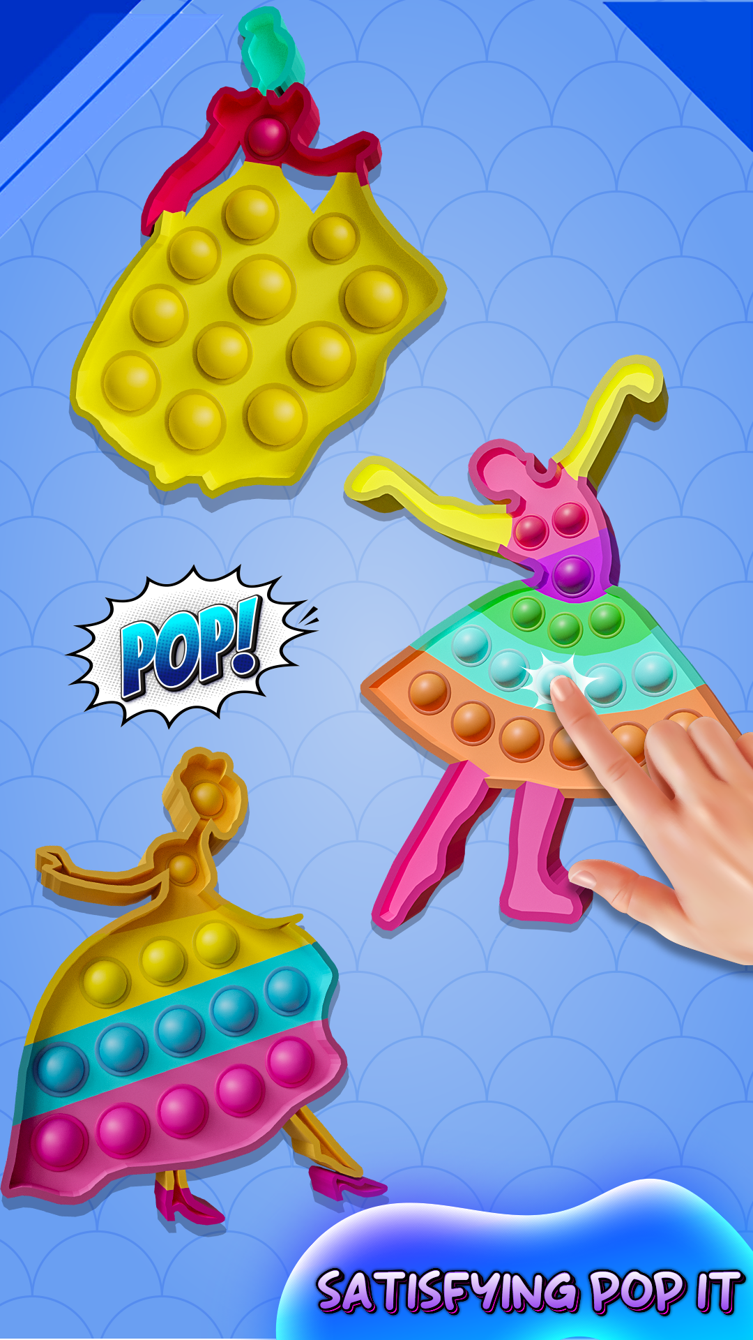 Pop It Princess Dolls ASMR Puppets Fidget Toys Trading:Amazon.com ...