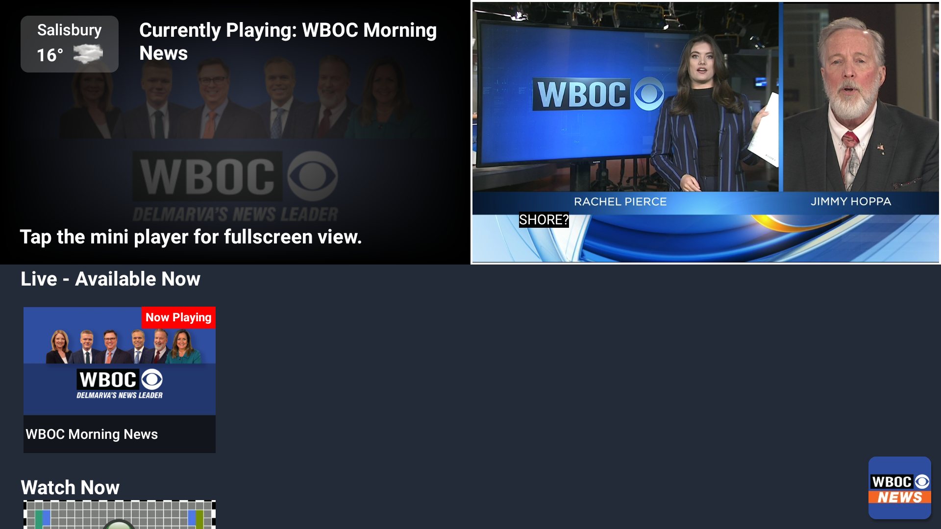 Wboc Logo WBOC News App On Amazon Appstore