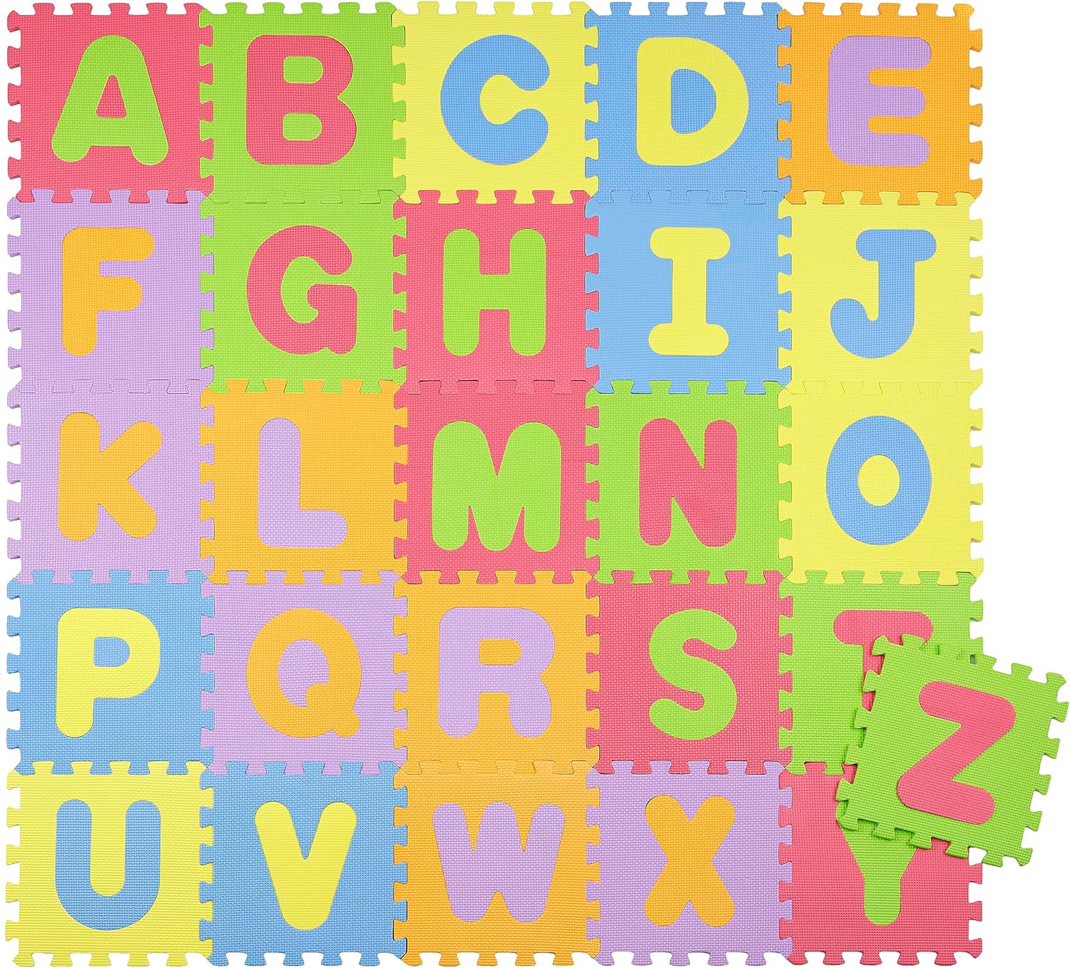 Baroni Toys 26 Piece Modular Mat for Children in EVA, Puzzle Mat for ...