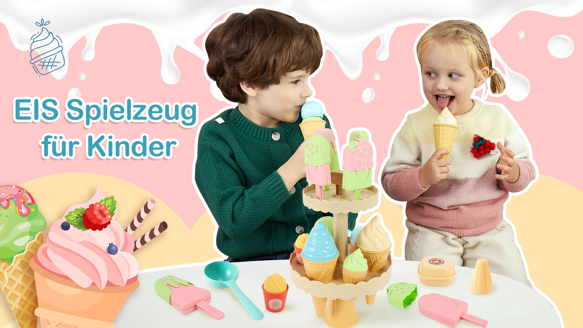 Kinder Essen Eis
