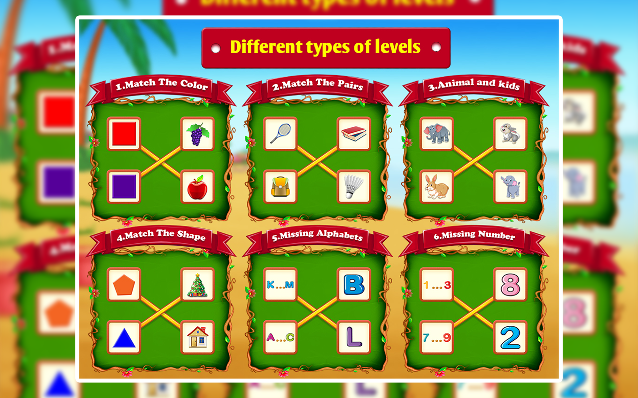 Matching Object Educational Kids Game - App on Amazon Appstore