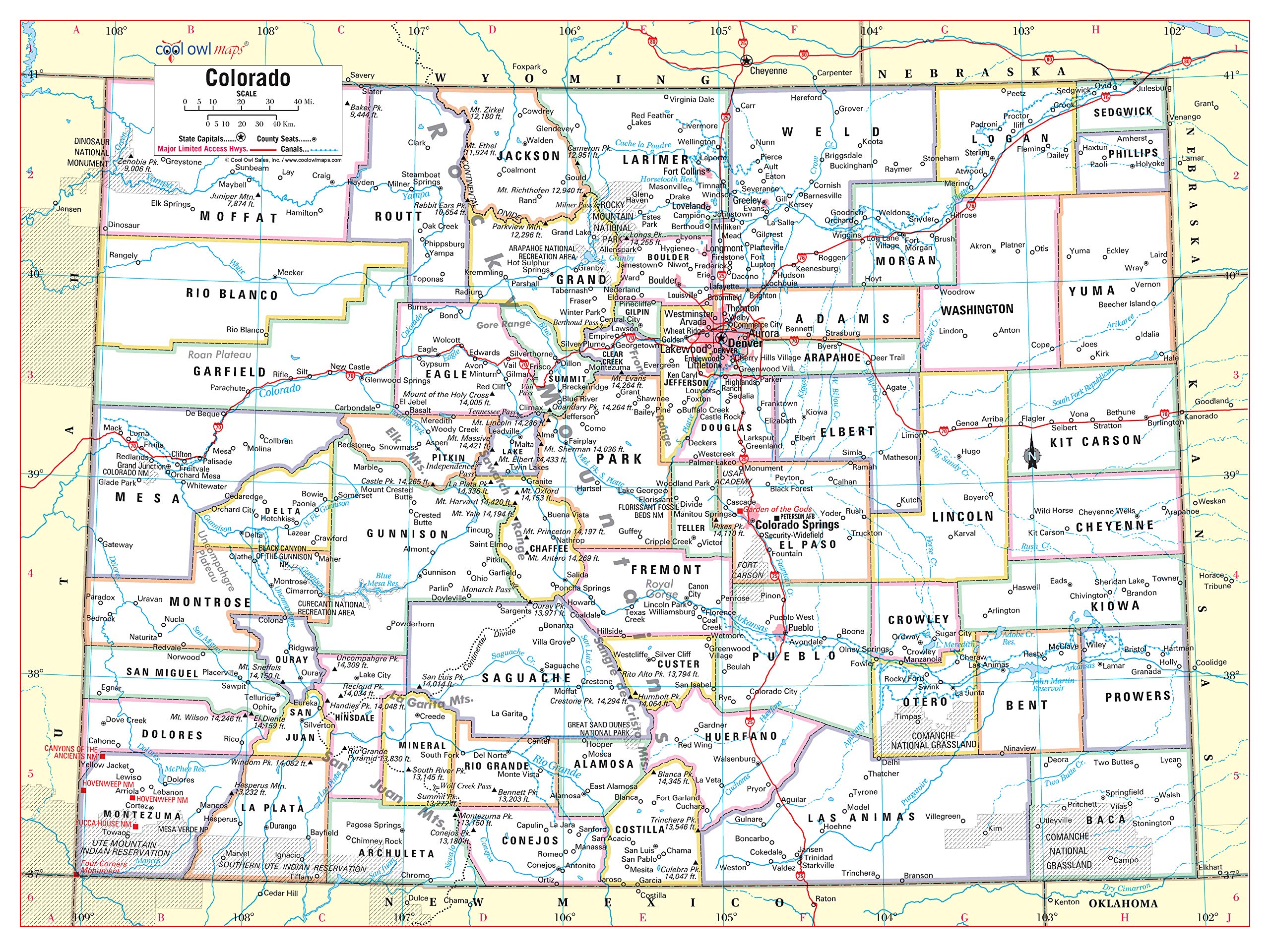 Interactive Map Of Colorado