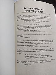 Buy FIRST THINGS FIRST Book Online at Low Prices in India | FIRST ...
