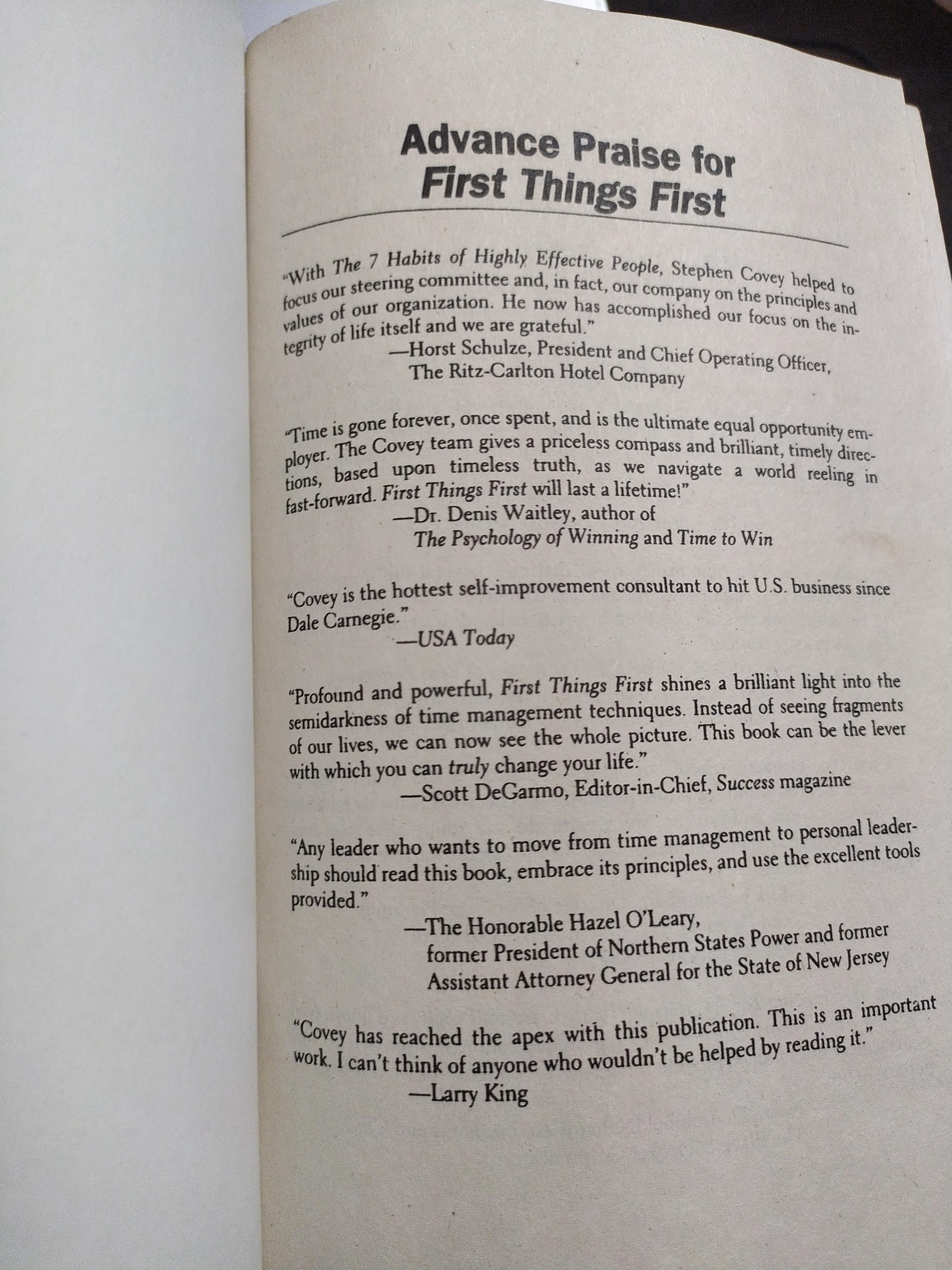 Buy FIRST THINGS FIRST Book Online at Low Prices in India | FIRST ...