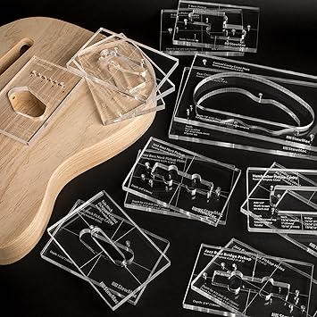 Amazon.com: StewMac Pickup and Control Cavity Routing Templates ...