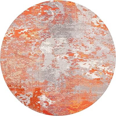Amazon.com: SYROVIA™ Blue Moon Round Area Rug 2' in Diameter Bedroom ...