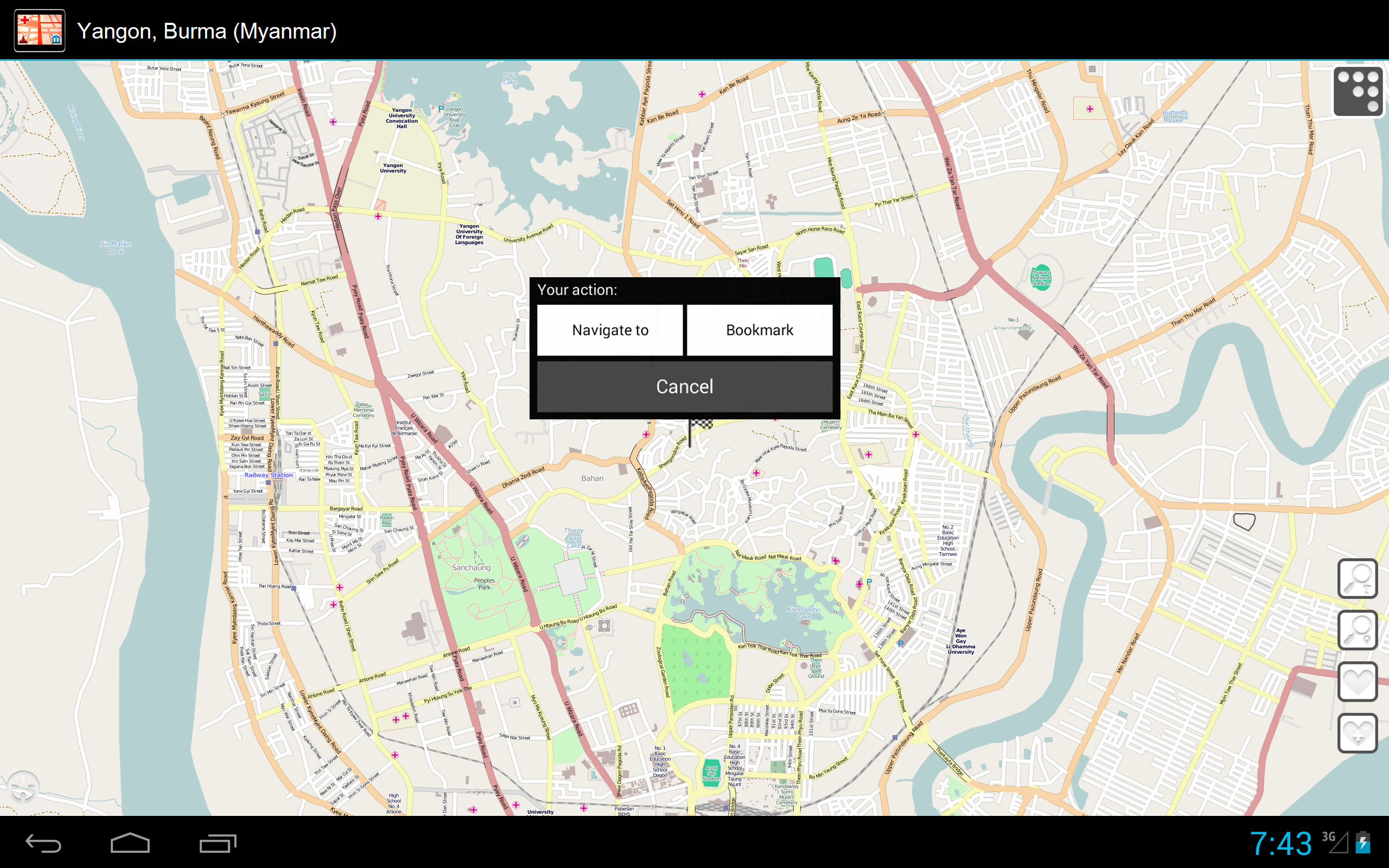 Yangon, Burma (Myanmar) Vector Map: Travel Monster - App on the Amazon ...