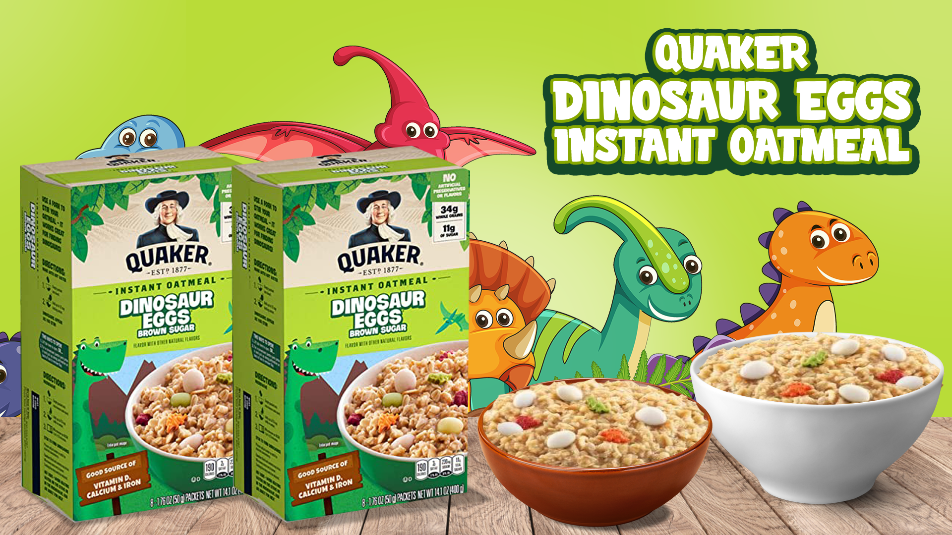 Dinosaur Eggs Oatmeal