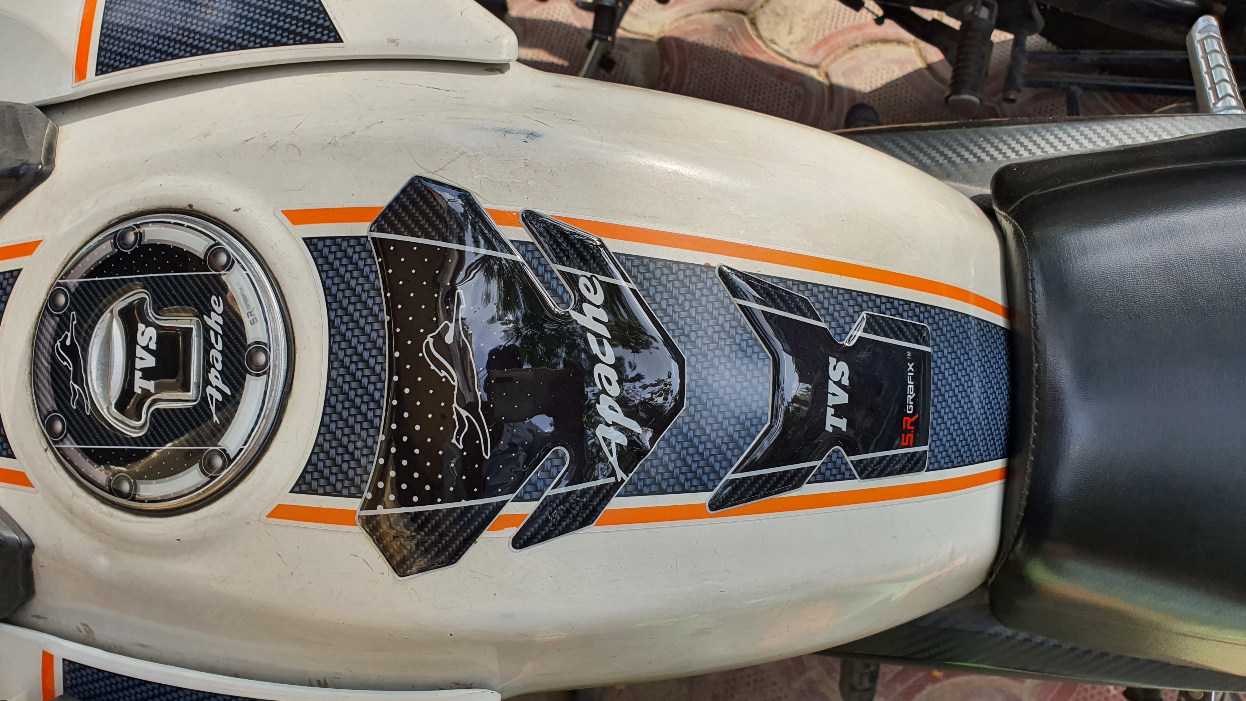 Generic Combo Tvs Apache Customize Vinyl Tank Pad and Fuel Cap Sticker ...