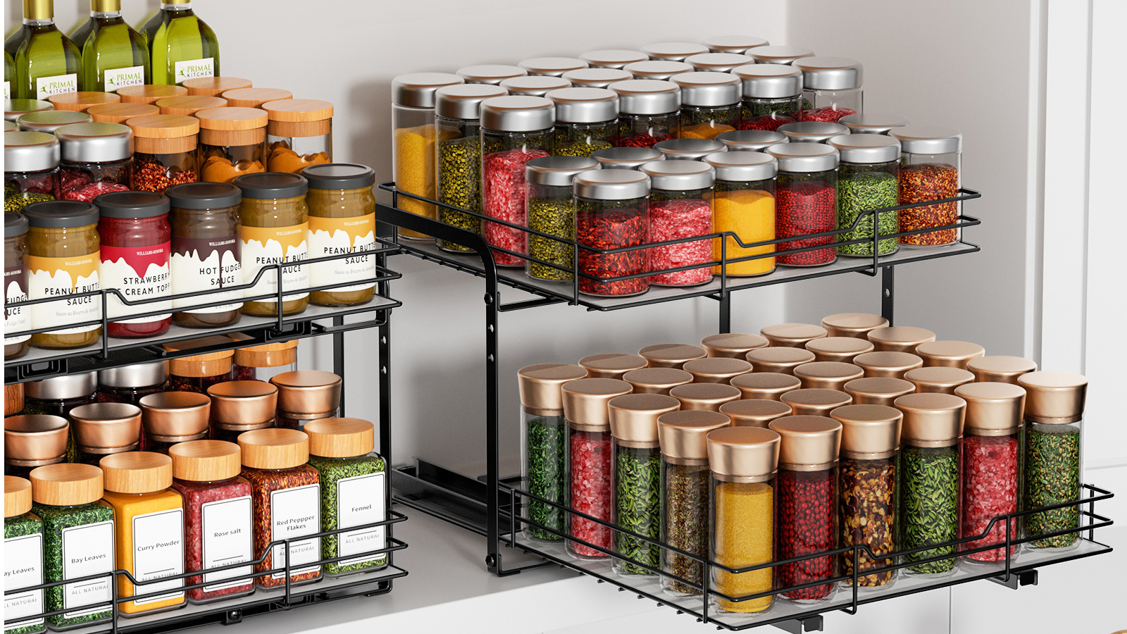 Watch Pull Out Spice Rack for Cabinet on Amazon Live