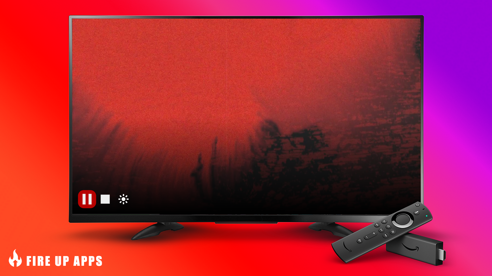 Red Noise Background Video for Fire TV : Red Noise for Studying, Focus ...