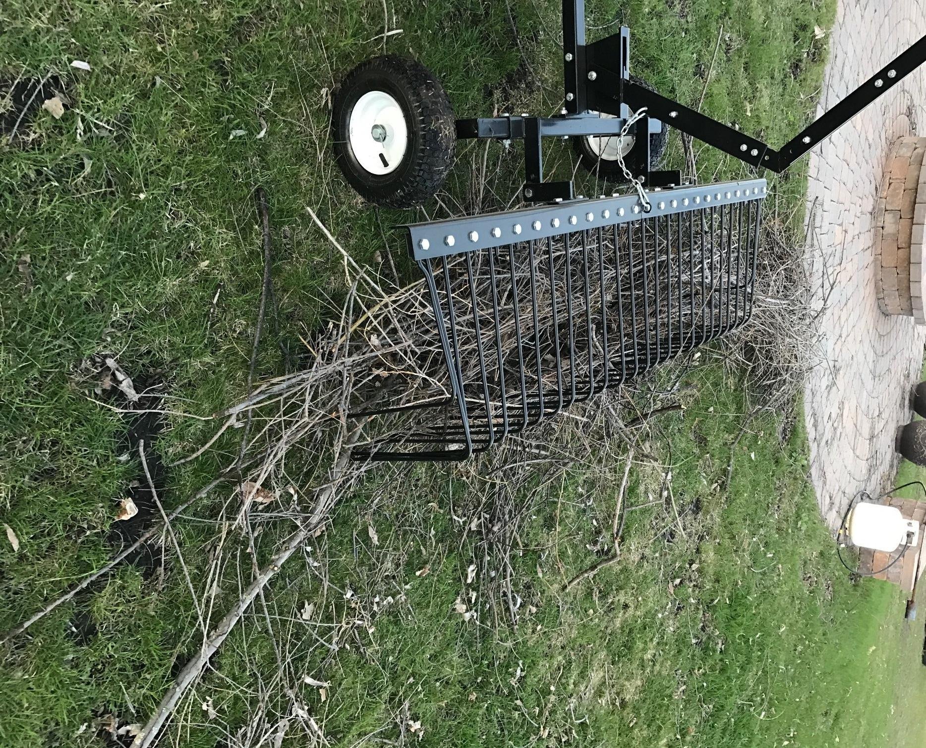 Buy Yard Tuff 60 Inch ATV Tow Behind Durable Corrosion Resistant Steel ...