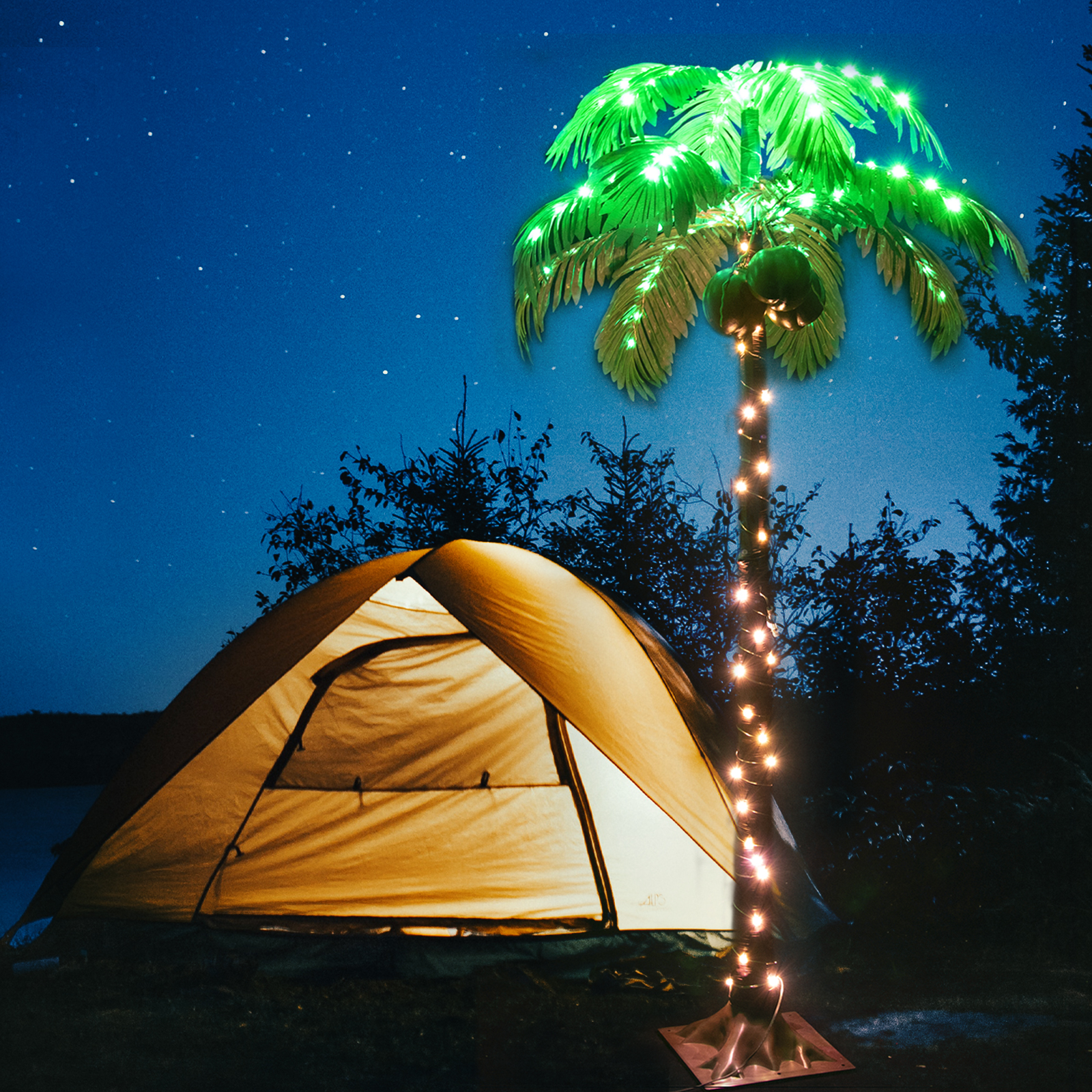 Camping Palm Tree Lights Amazon.com: EEZ RV Products 7 Foot High Super