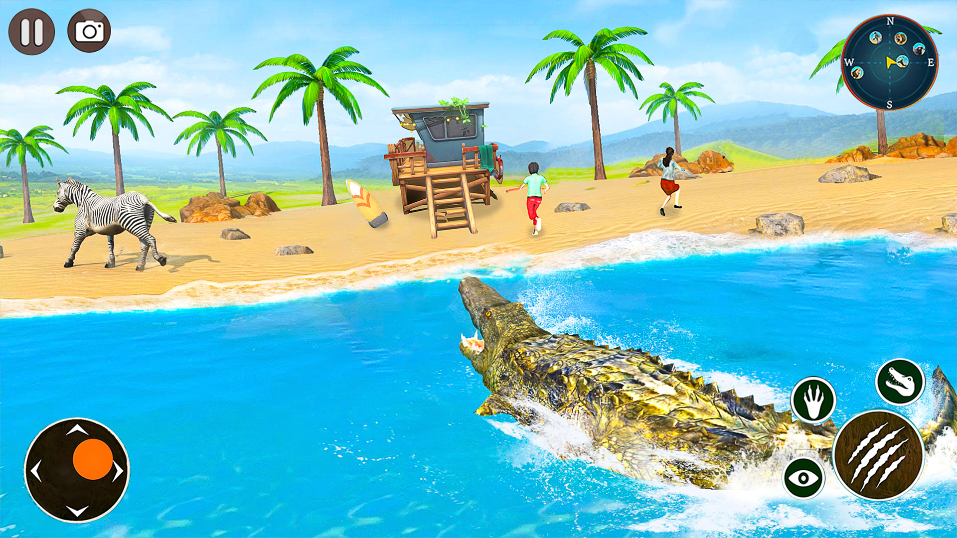 Clan of Crocodiles Simulator 3D: Wild Animal Attack Game 2K25 - App on ...