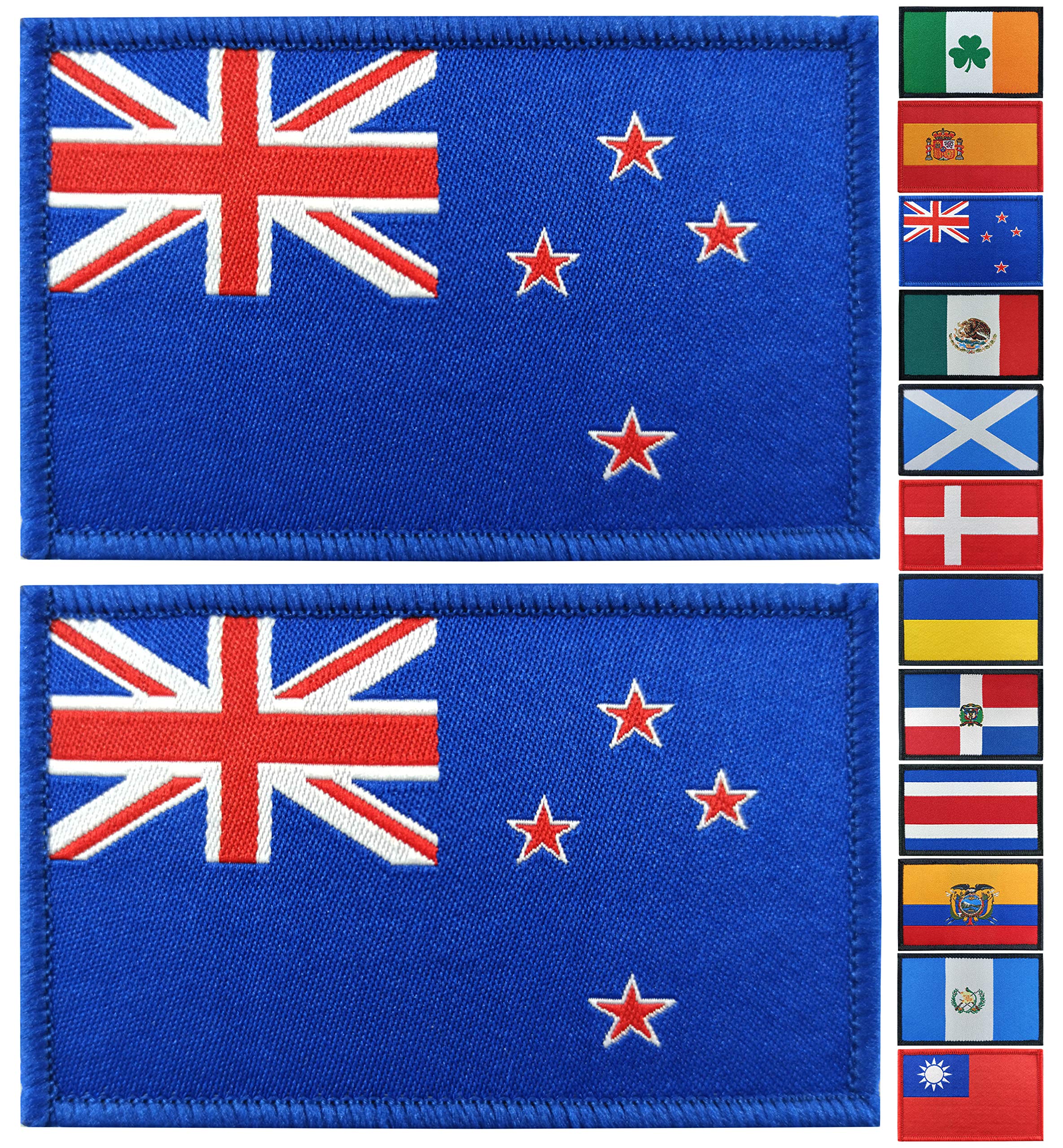Amazon.com: JBCD 2 Pack New Zealand Flag Patch New Zealander Flags ...