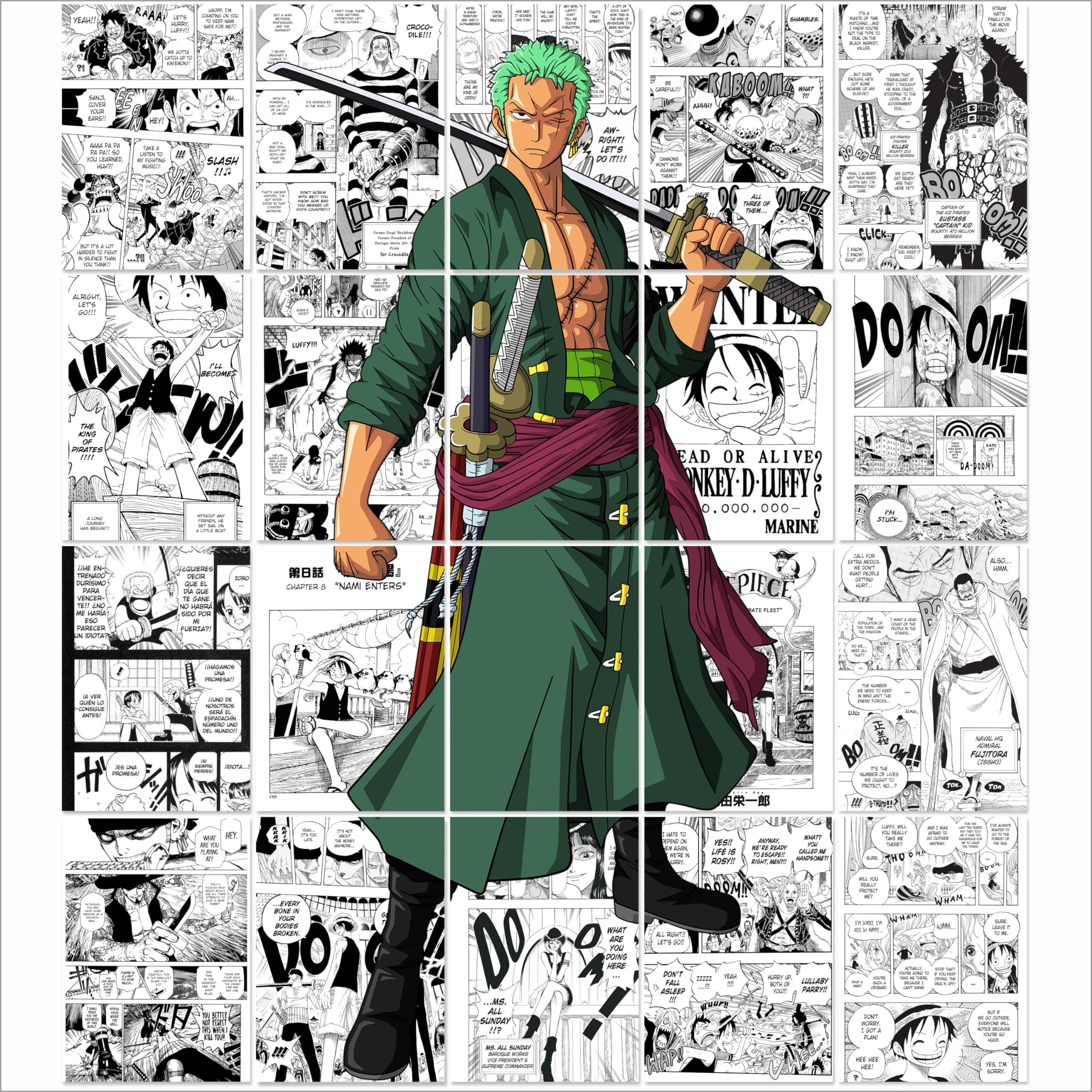 Clickedin Anime Merchandise One Piece Anime Posters For Wall 20 ...