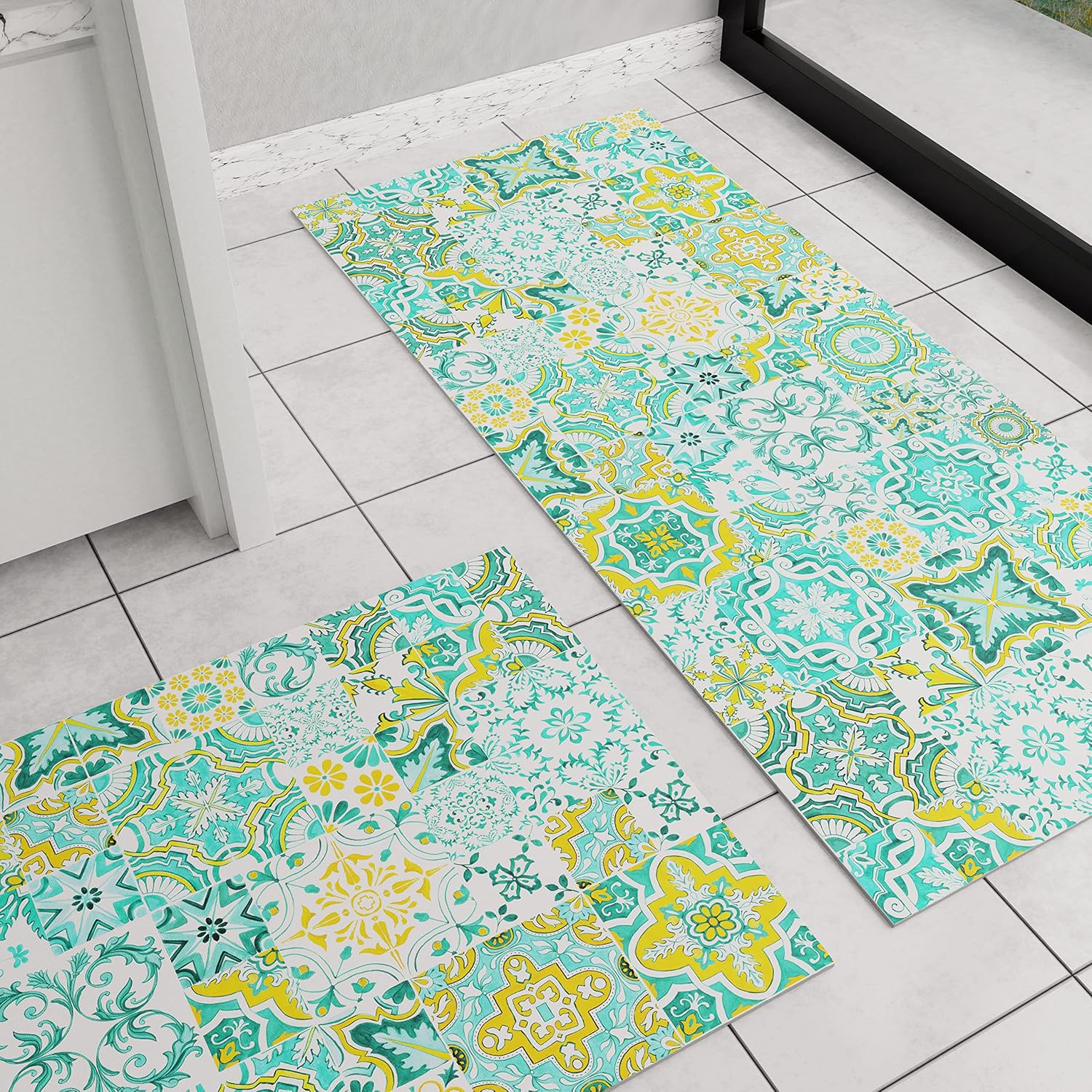 PETTI Artigiani Italiani - Kitchen rug in front of the sink, entrance ...