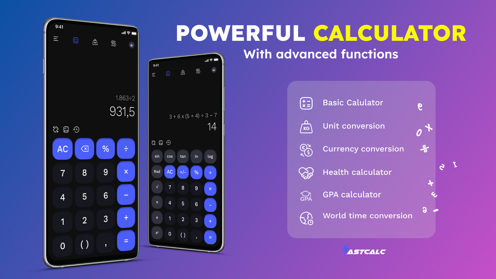 All In One Calculator for Android: Unit, Currency Converter, Widget ...