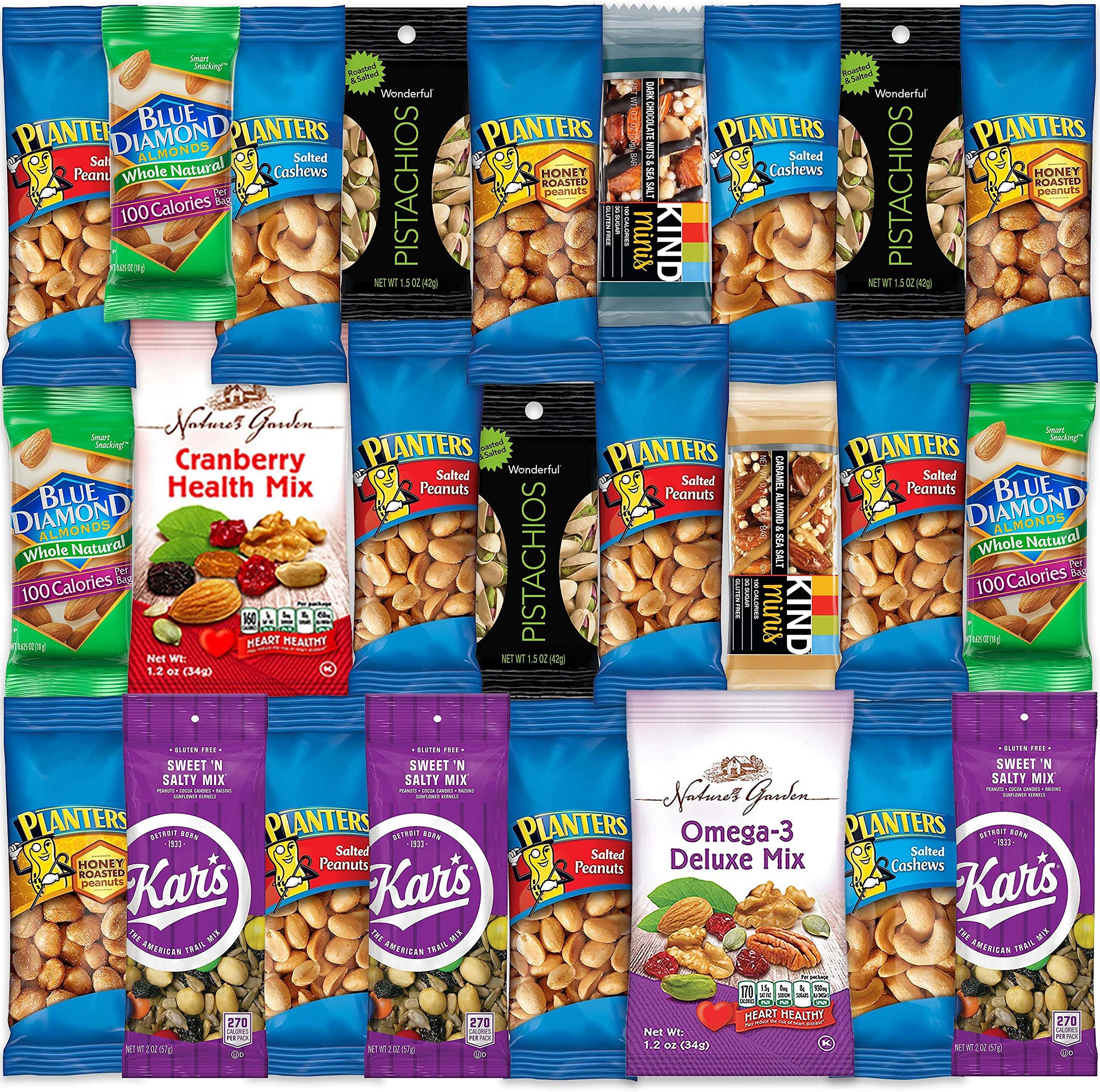 Amazon.com : Nuts Snack Packs/Healthy Snacks Variety Pack for Adults ...