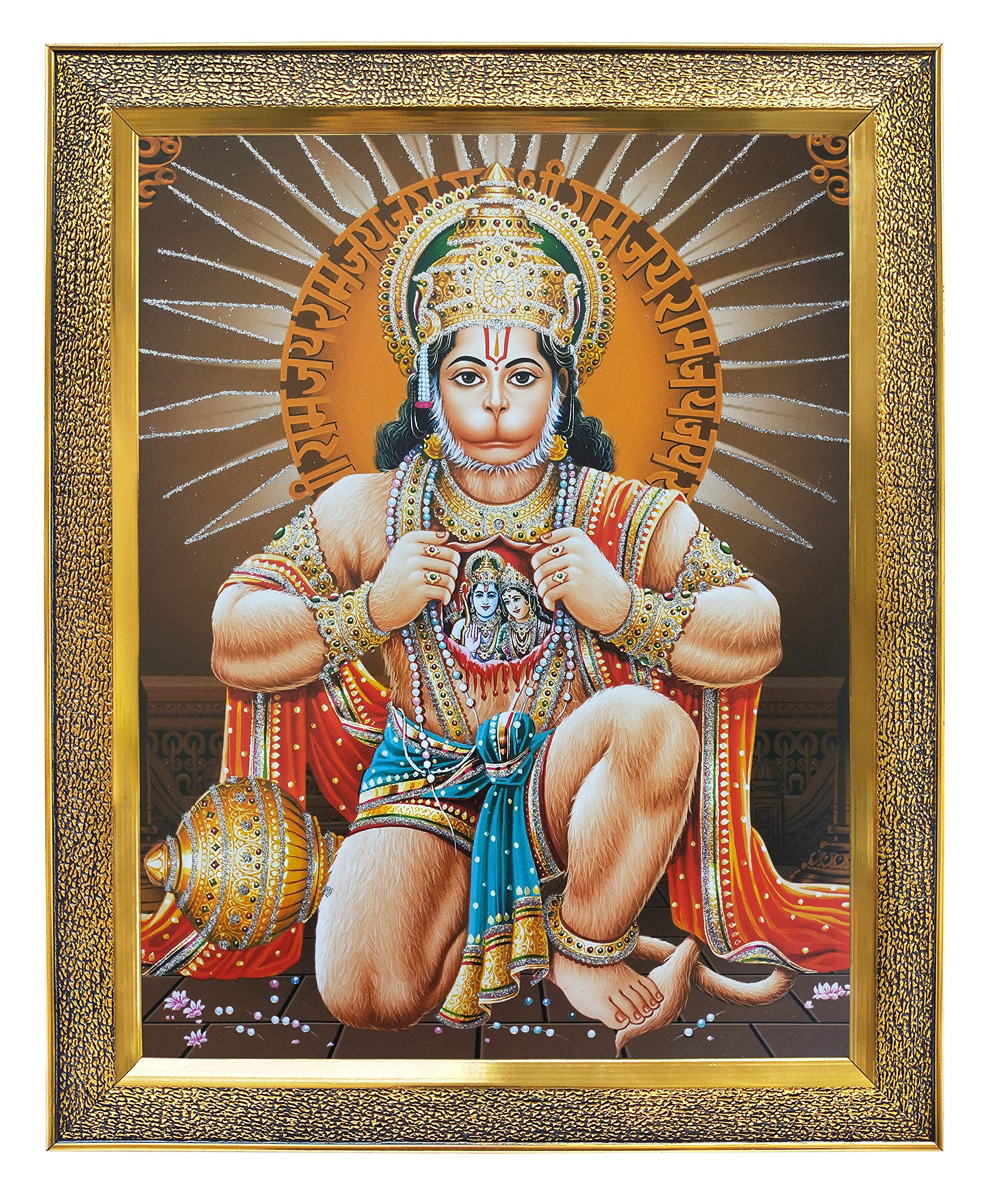 Buy Koshtak Hanuman/bajrangbali ji Tearing his Chest Showing shri ram ...