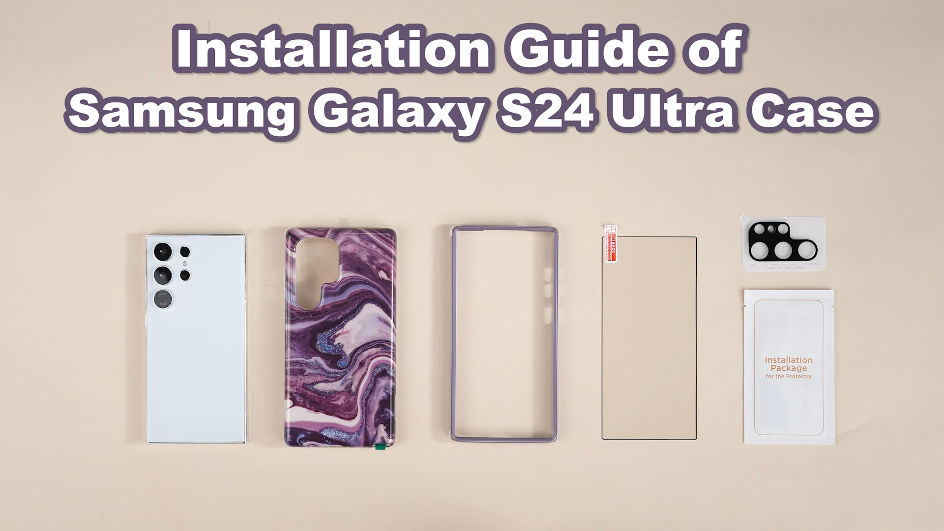 Watch Samsung Galaxy S24 Ultra Full Body Case Installation Guide on ...