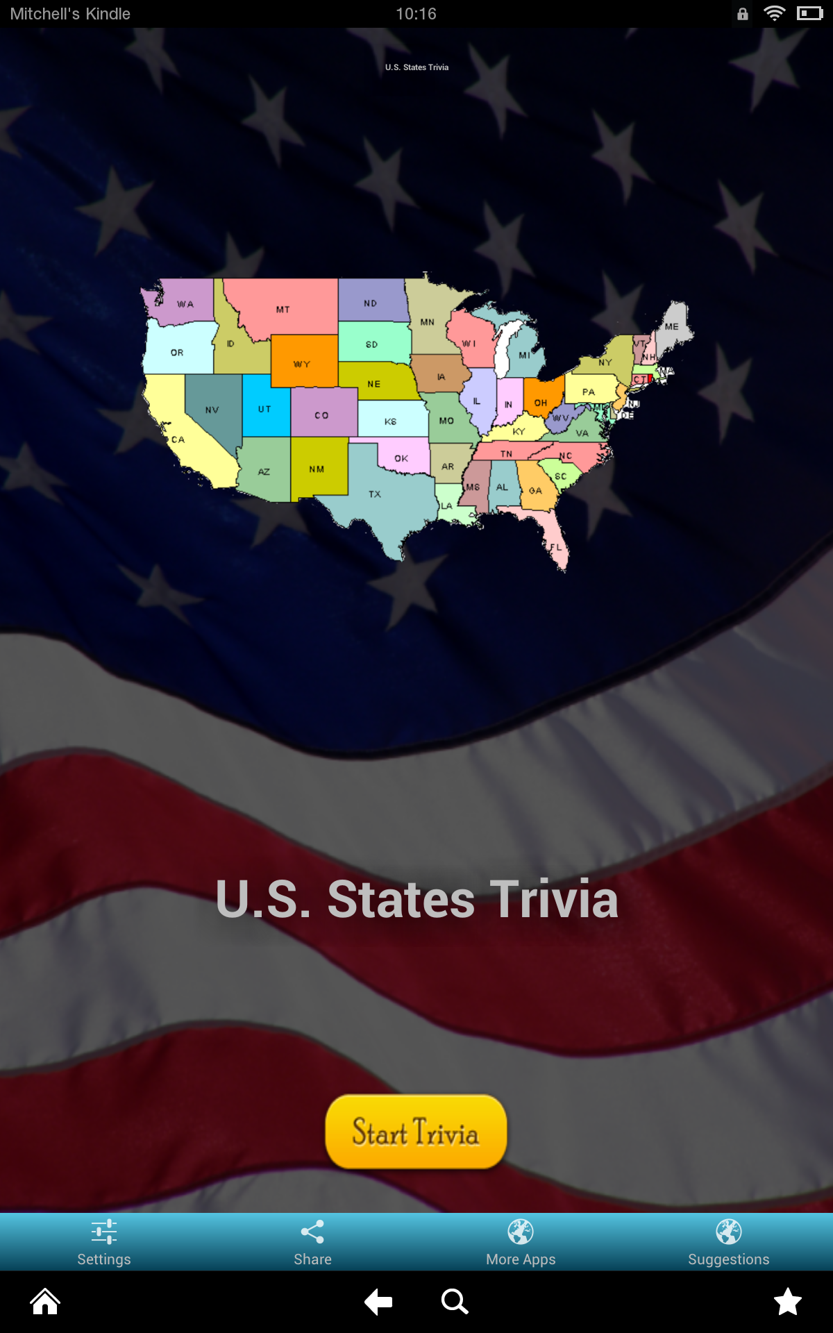 U.S. States Trivia - App on Amazon Appstore