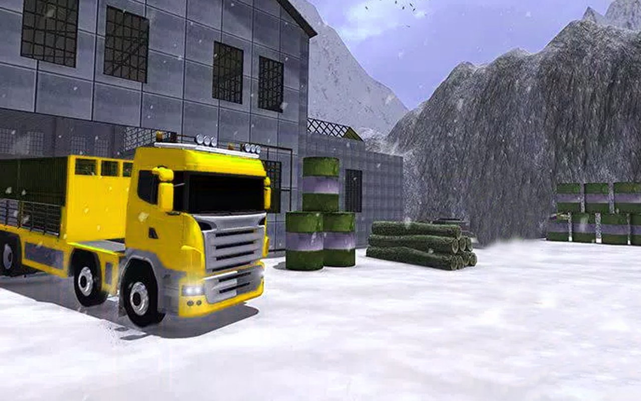 Real Snow Hill Dump Truck Simulation Excavator Driving Games for Free ...