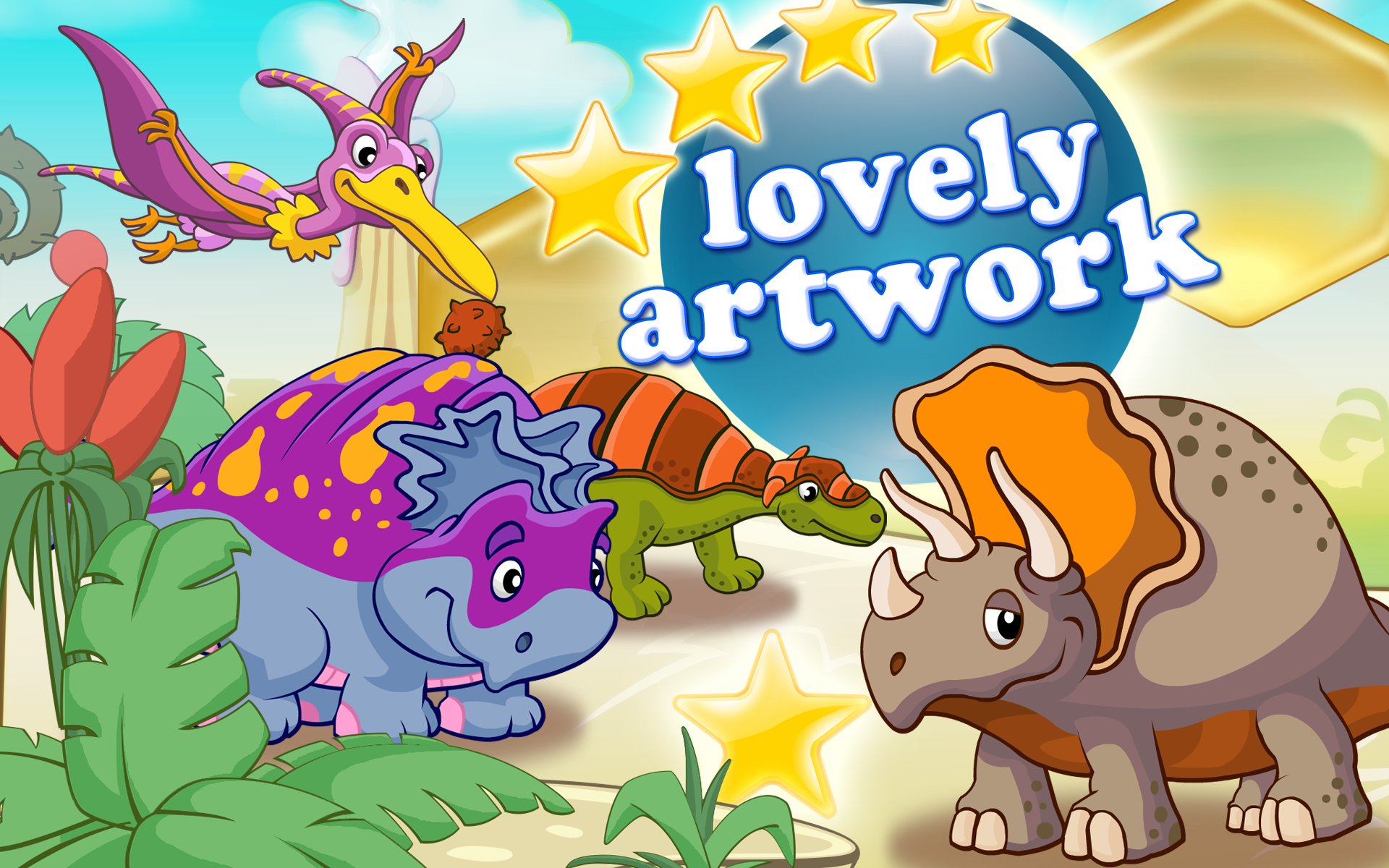 Dinosaurs walking with fun HD puzzles for toddlers and kindergarten ...