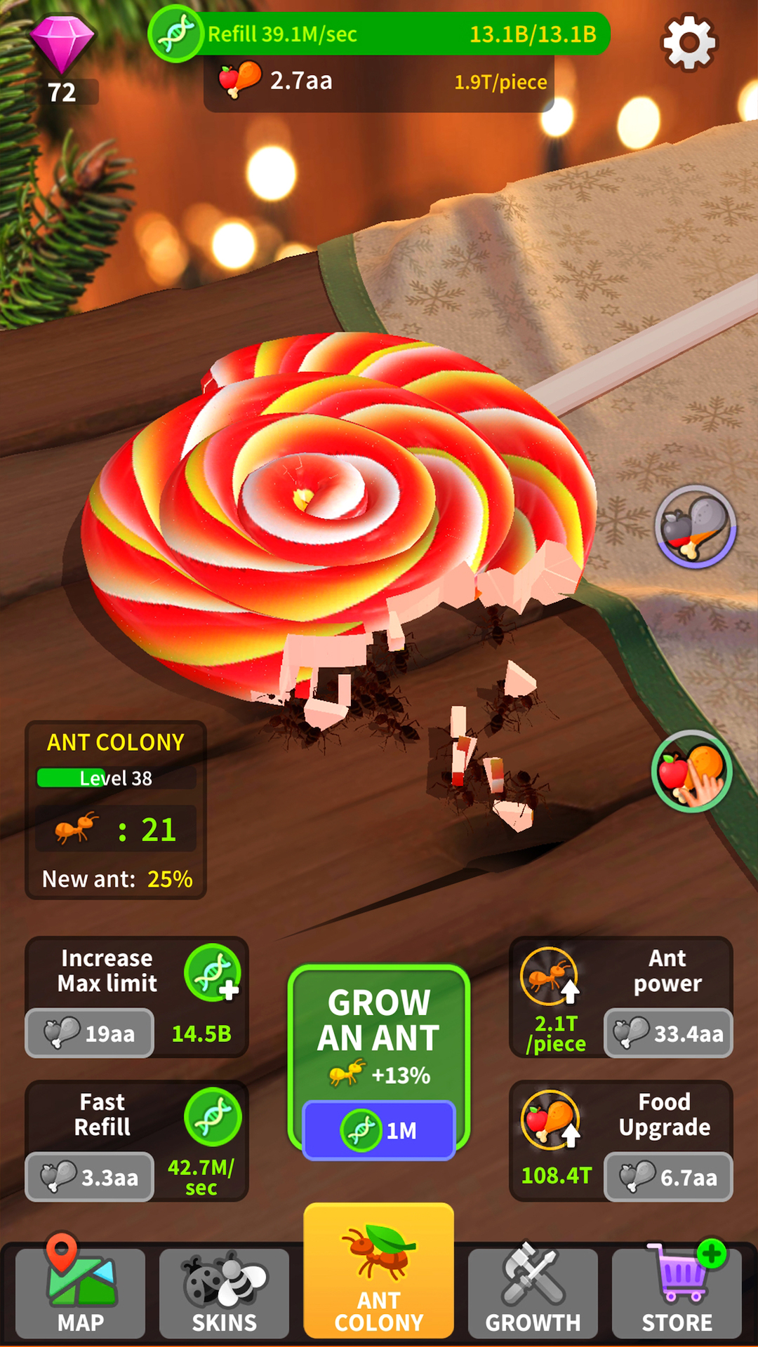 Ant colony: Idle clicker games - eating ants - App on Amazon Appstore