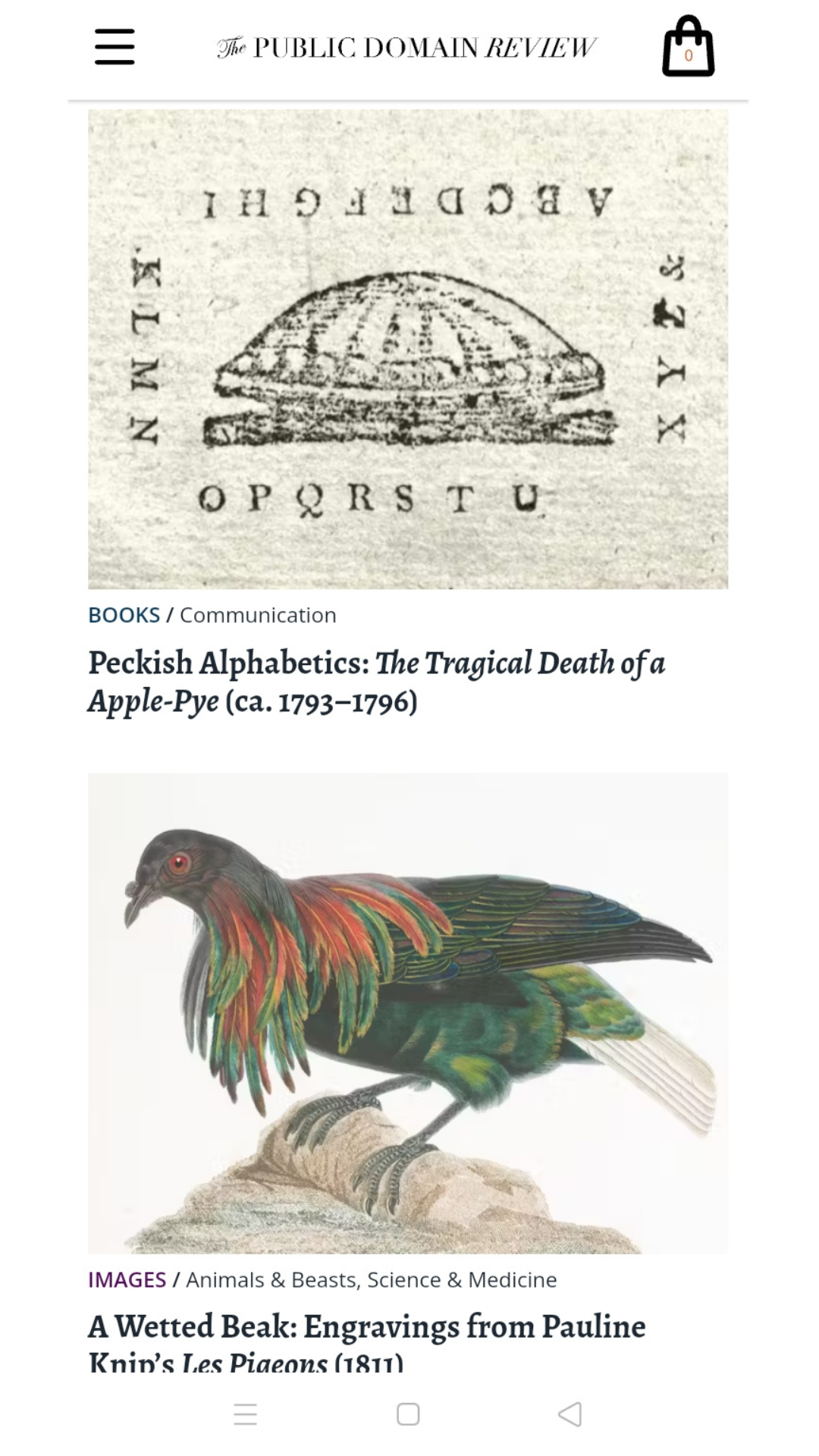 Public Domain Review app - App on Amazon Appstore