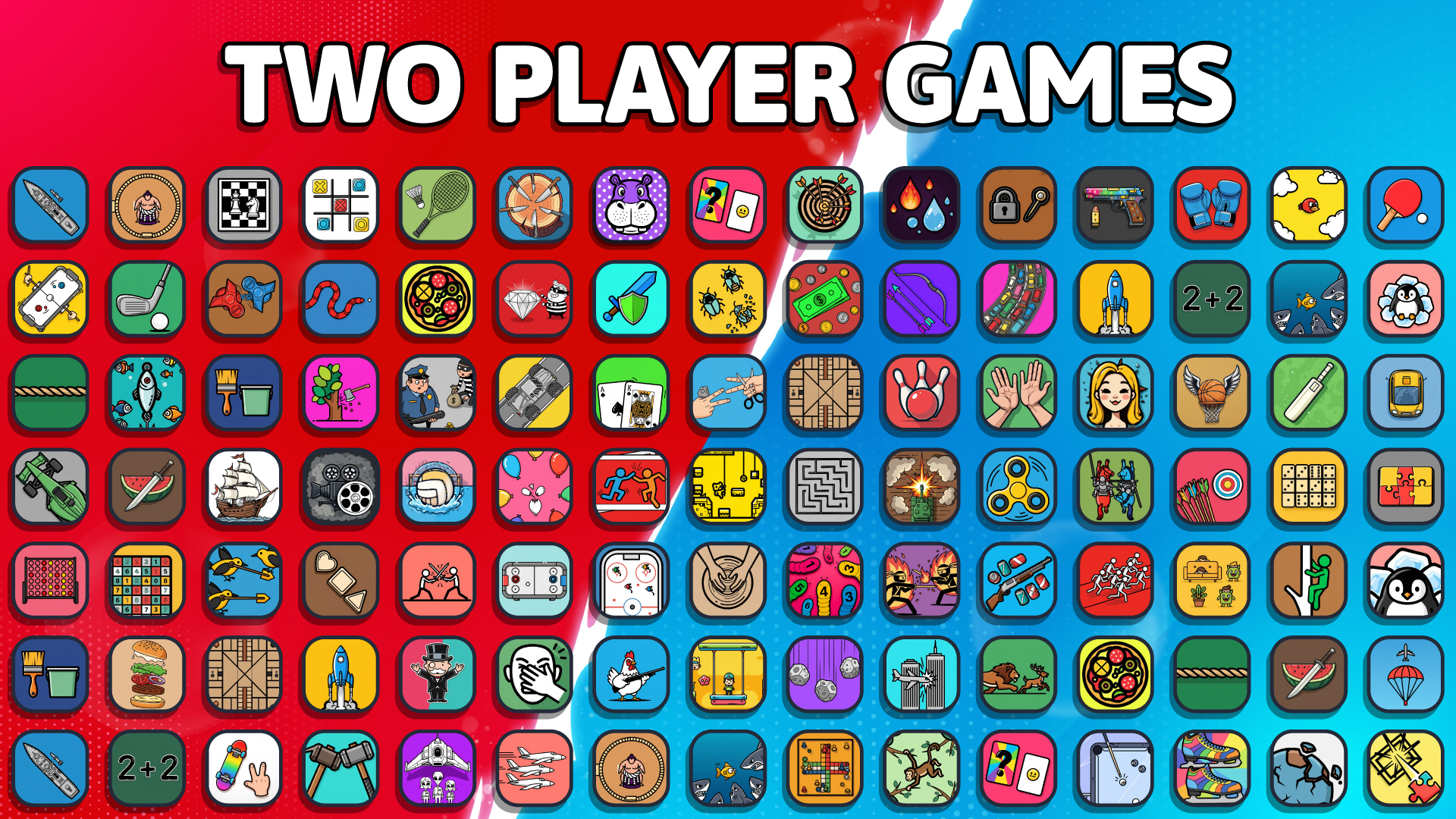 Two Player - Games 2 Player Offline Mini Games, 1v1 Challenge, PvP ...