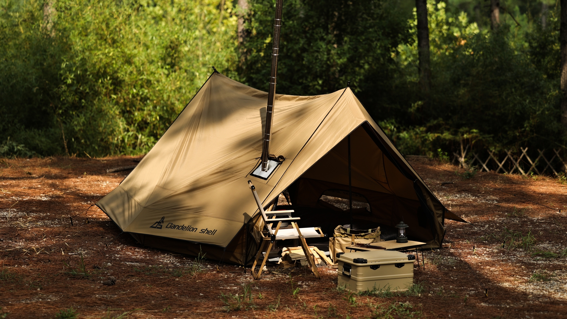 Watch Dandelion Shell Hot Tent Cabin Plus X3 With Stove Jack on Amazon Live