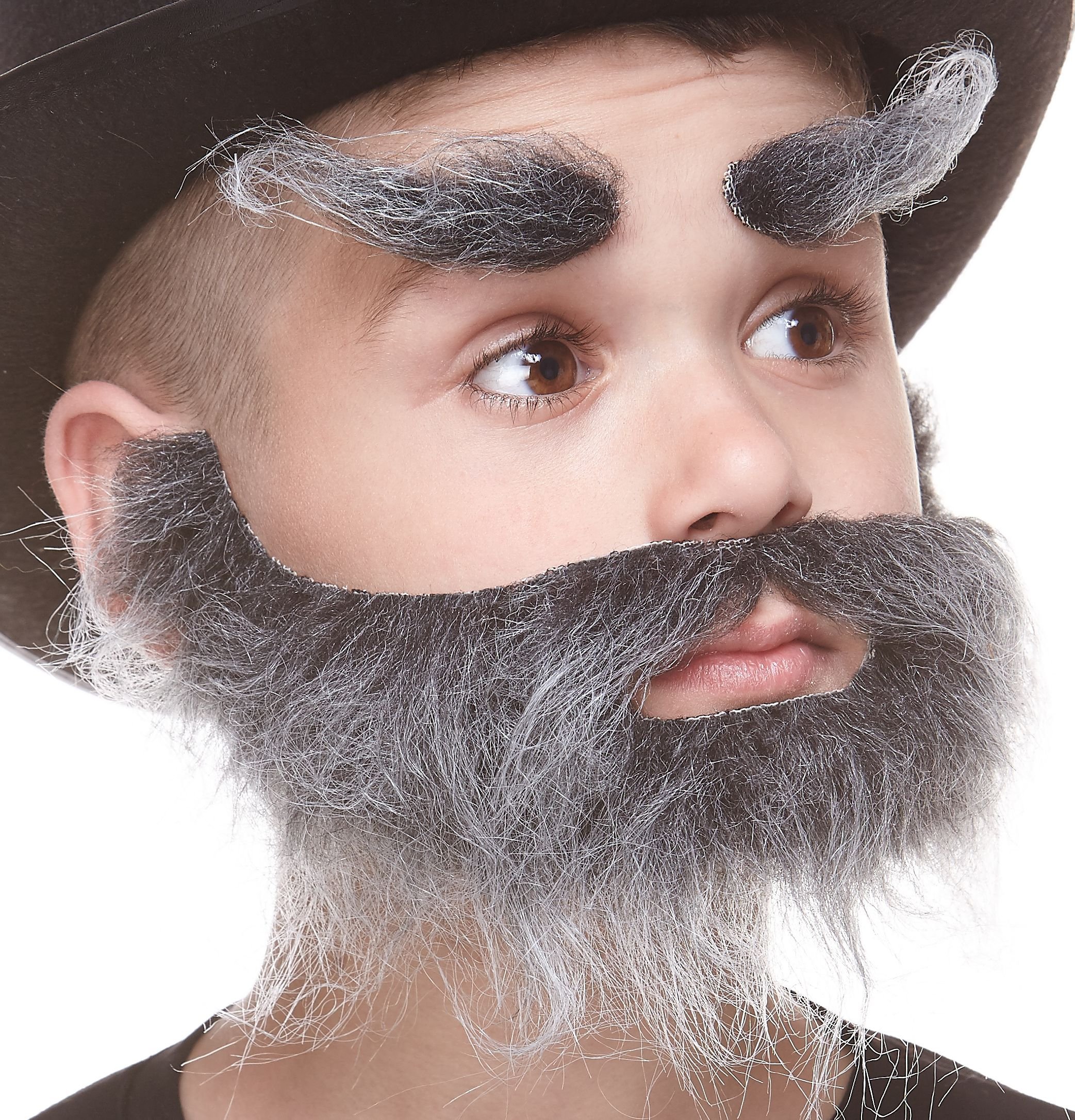 Mustaches Self Adhesive Traper Fake Beard and Eyebrows for Kids ...