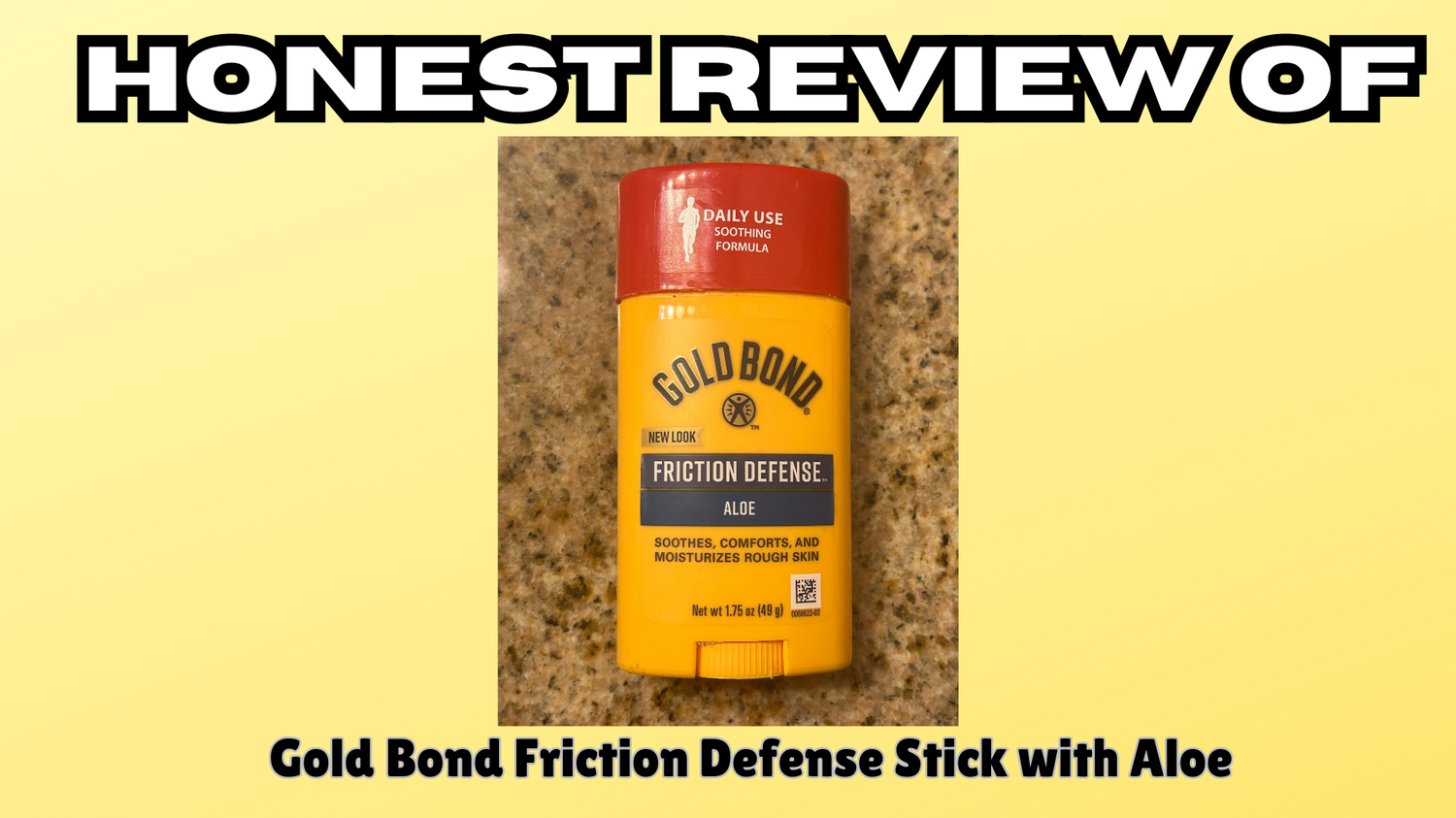 Watch Honest Review of Gold Bond Friction Defense Stick with Aloe on ...